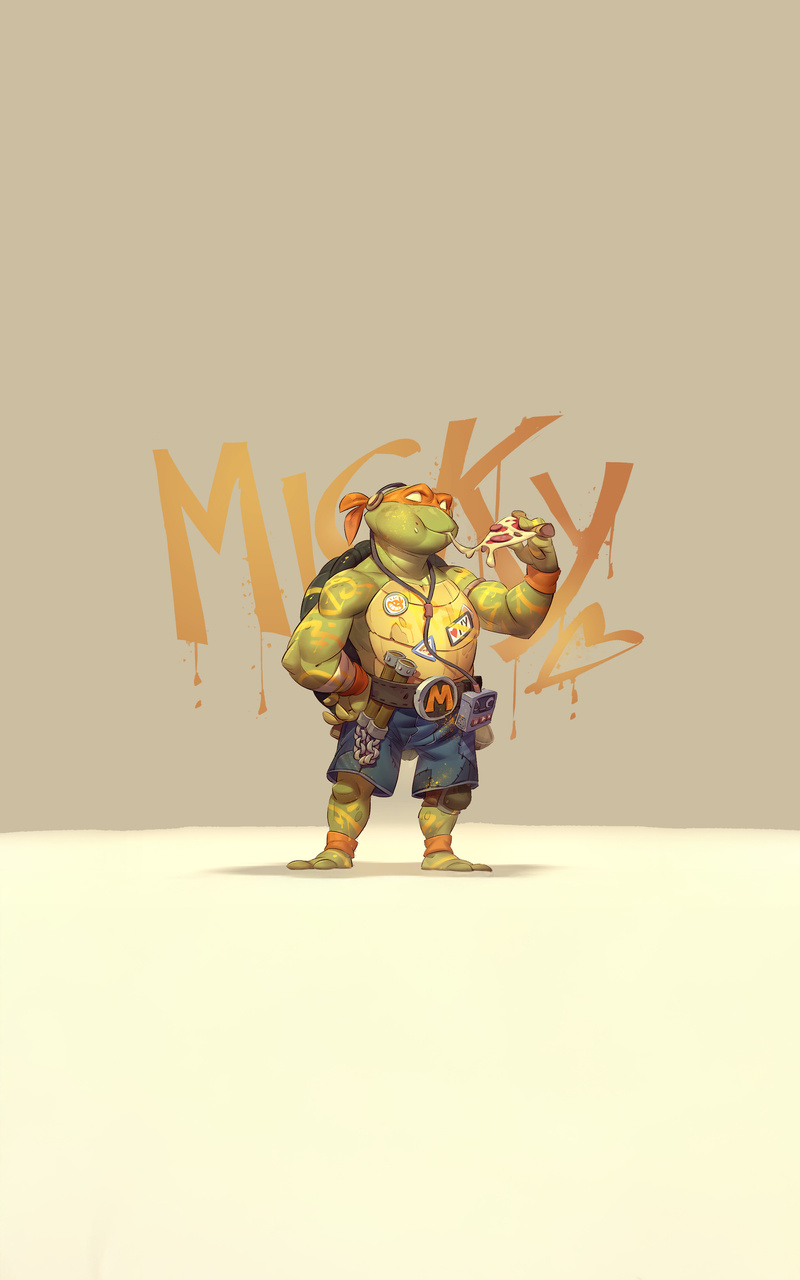 800x1280 Michelangelo Teenage Mutant Ninja Turtles 4k Nexus 7,Samsung ...