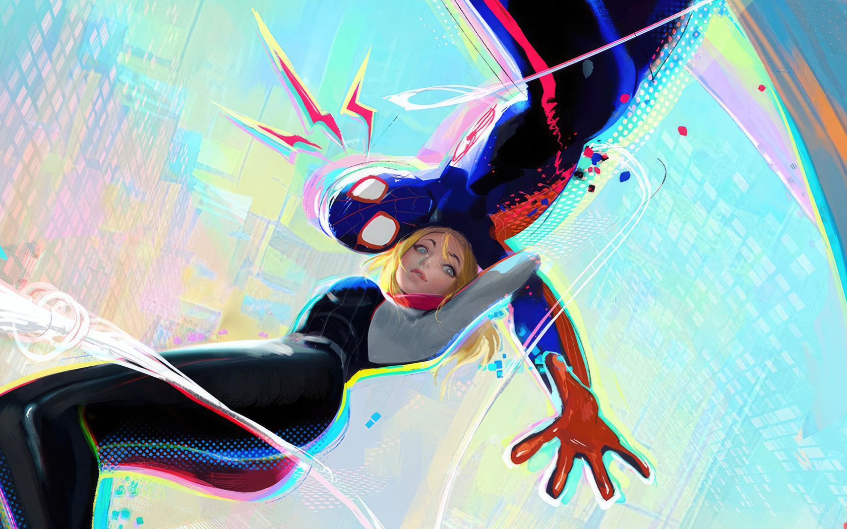 1680x1050 Miles And Gwen Spectacular Team Up Wallpaper,1680x1050 ...