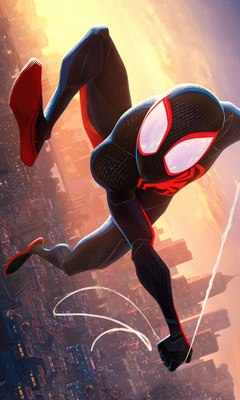 240x400 Miles Morales In Spiderman Across The Spider Verse 2023 5k Acer