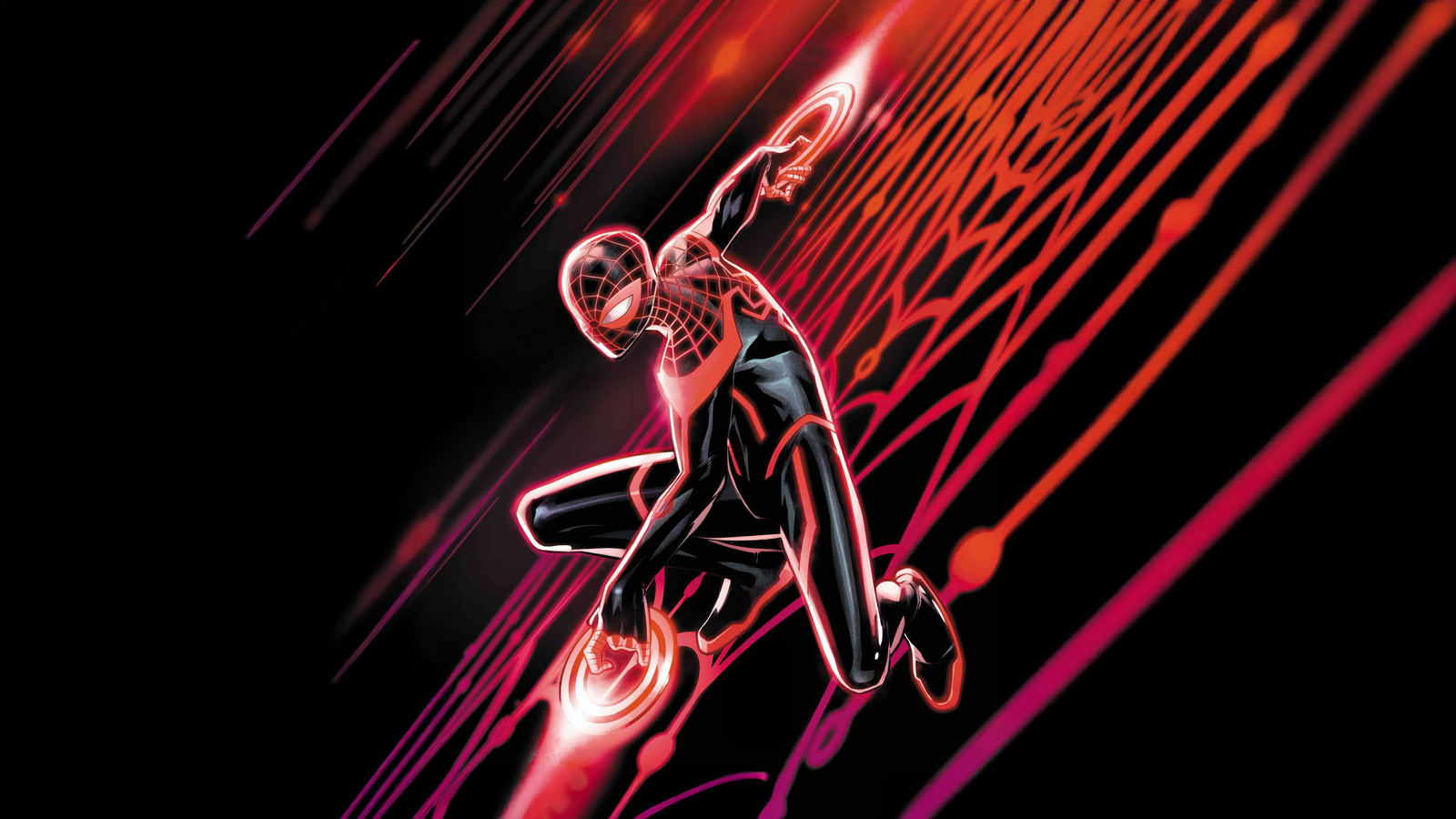 1600x900 Miles Morales Spiderman Tron Ares Wallpaper,1600x900 ...