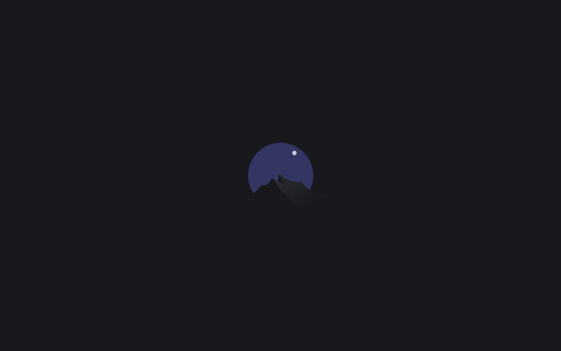 1920x1200 Minimalism Circle Mountains And Moon 5k 1080P Resolution HD ...