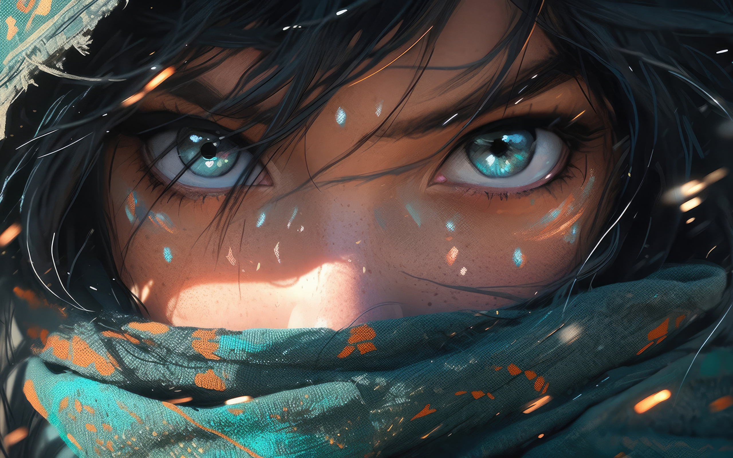 2560x1600 Mirrors Of Magic Delving Into Girls Enchanted Eyes Wallpaper ...