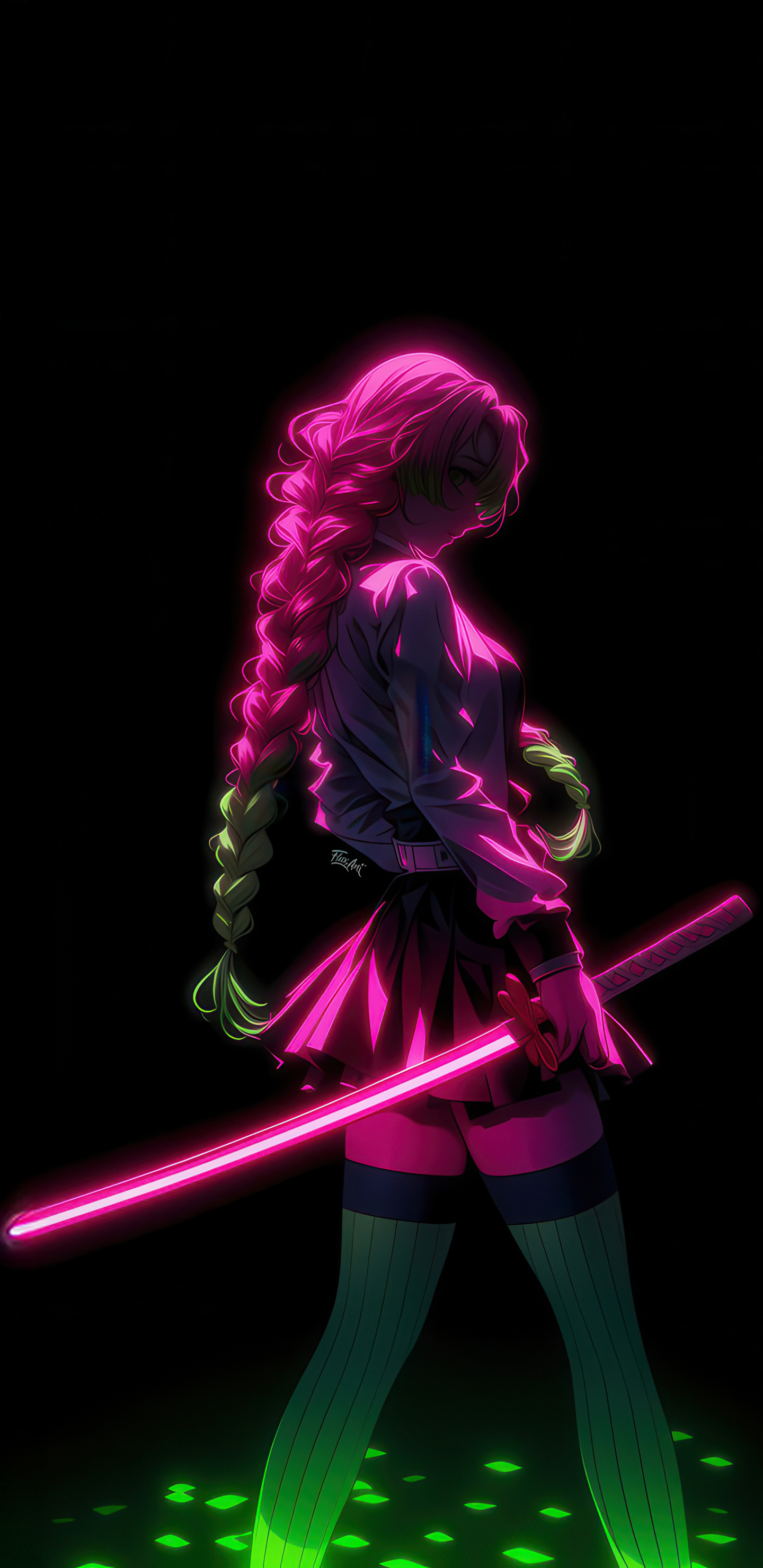 1440x2960 Mitsuri Kanroji Kimetsu No Yaiba Samsung Galaxy Note 9,8, S9 ...