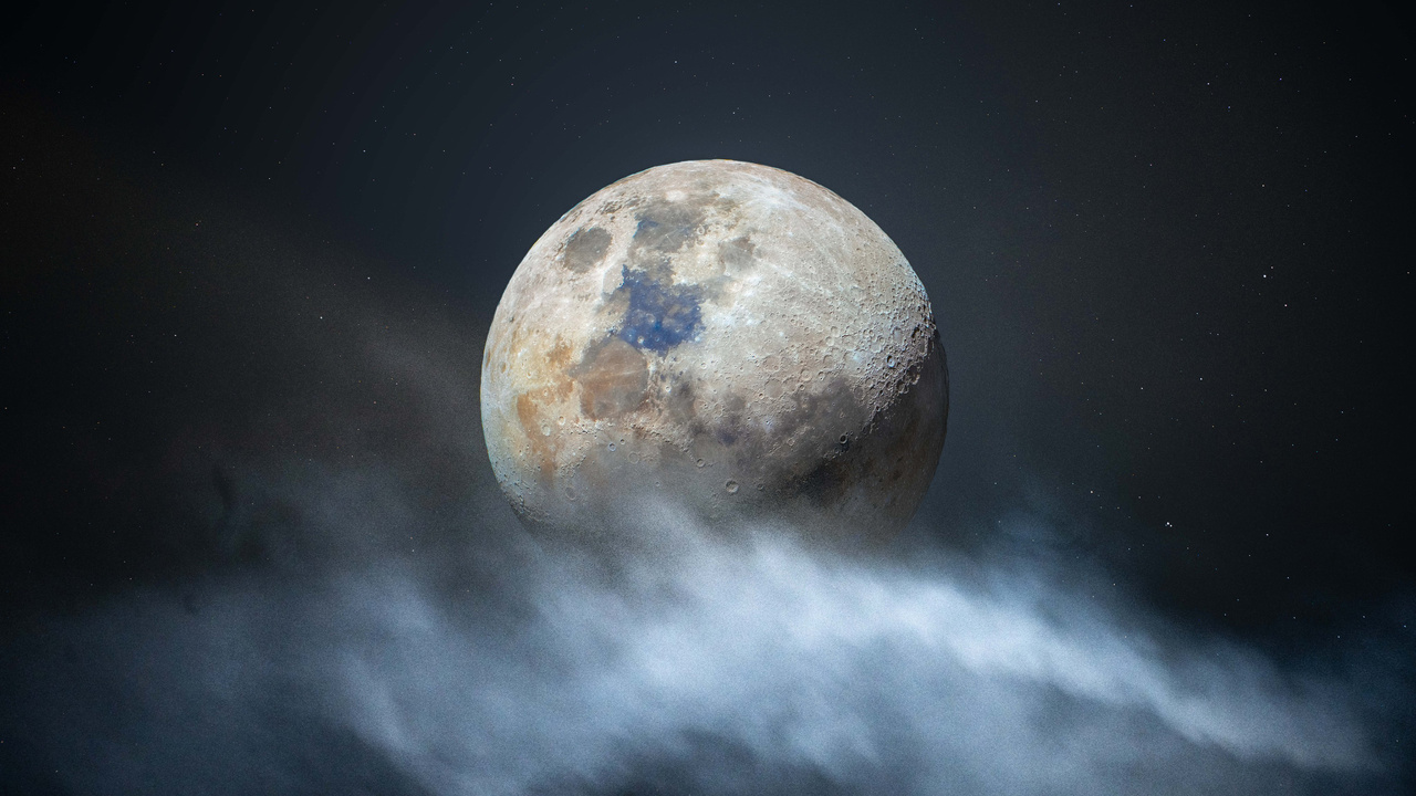 1280x720 Moon In Clouds 4k 720P ,HD 4k Wallpapers,Images,Backgrounds ...
