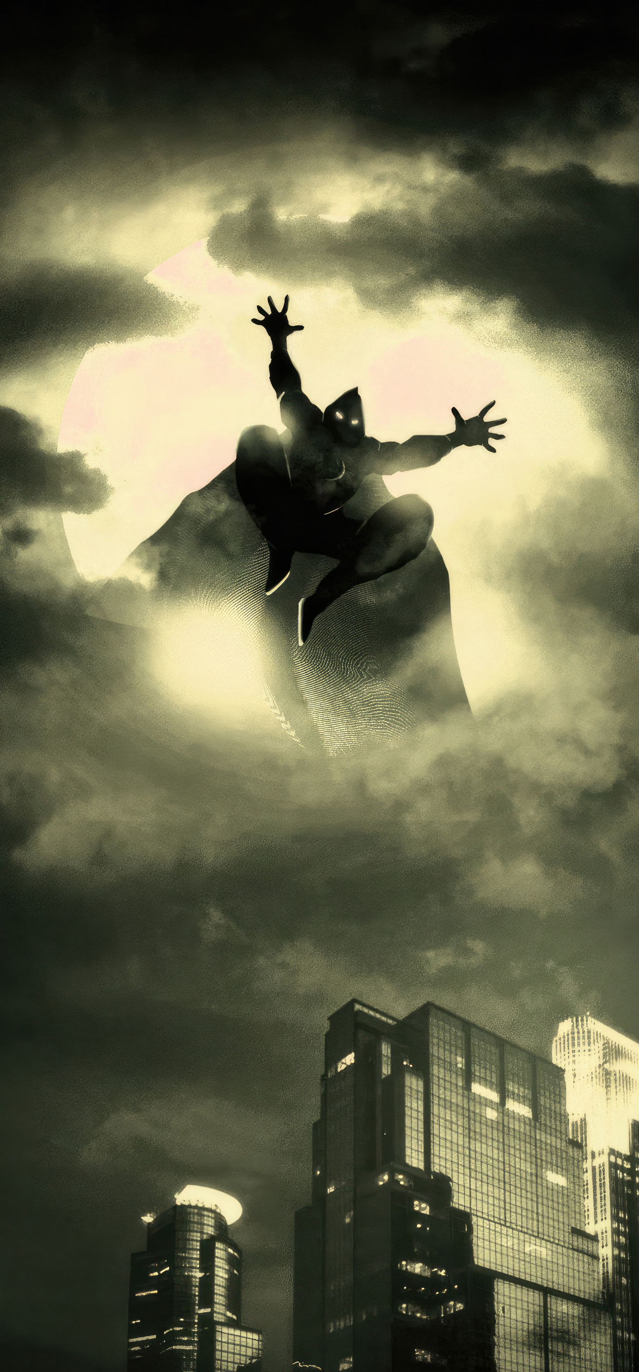 1242x2668 Moon Knight Soars Through The Buildings Iphone XS MAX ,HD 4k ...