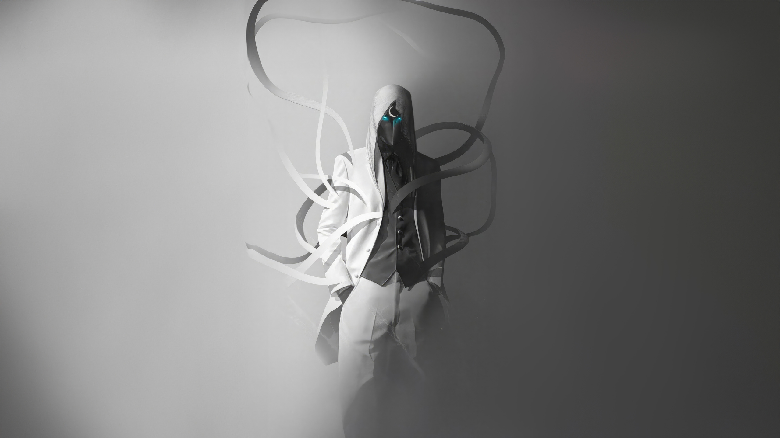 2560x1440 Moon Knight White Background Minimal 5k 1440P Resolution ,HD 4k Wallpapers,Images ...