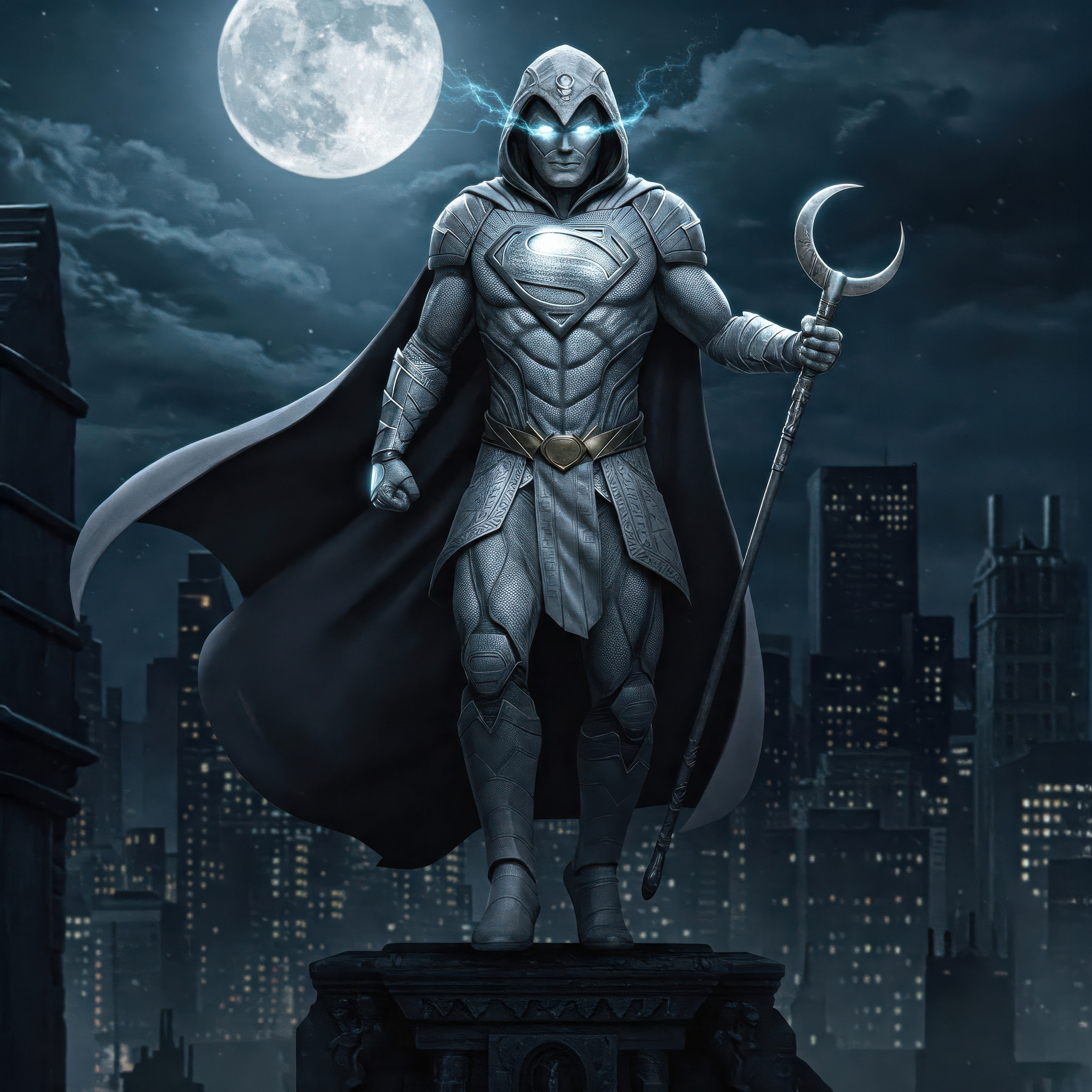 2048x2048 Moon Knight X Superman Ipad Air ,HD 4k Wallpapers,Images ...
