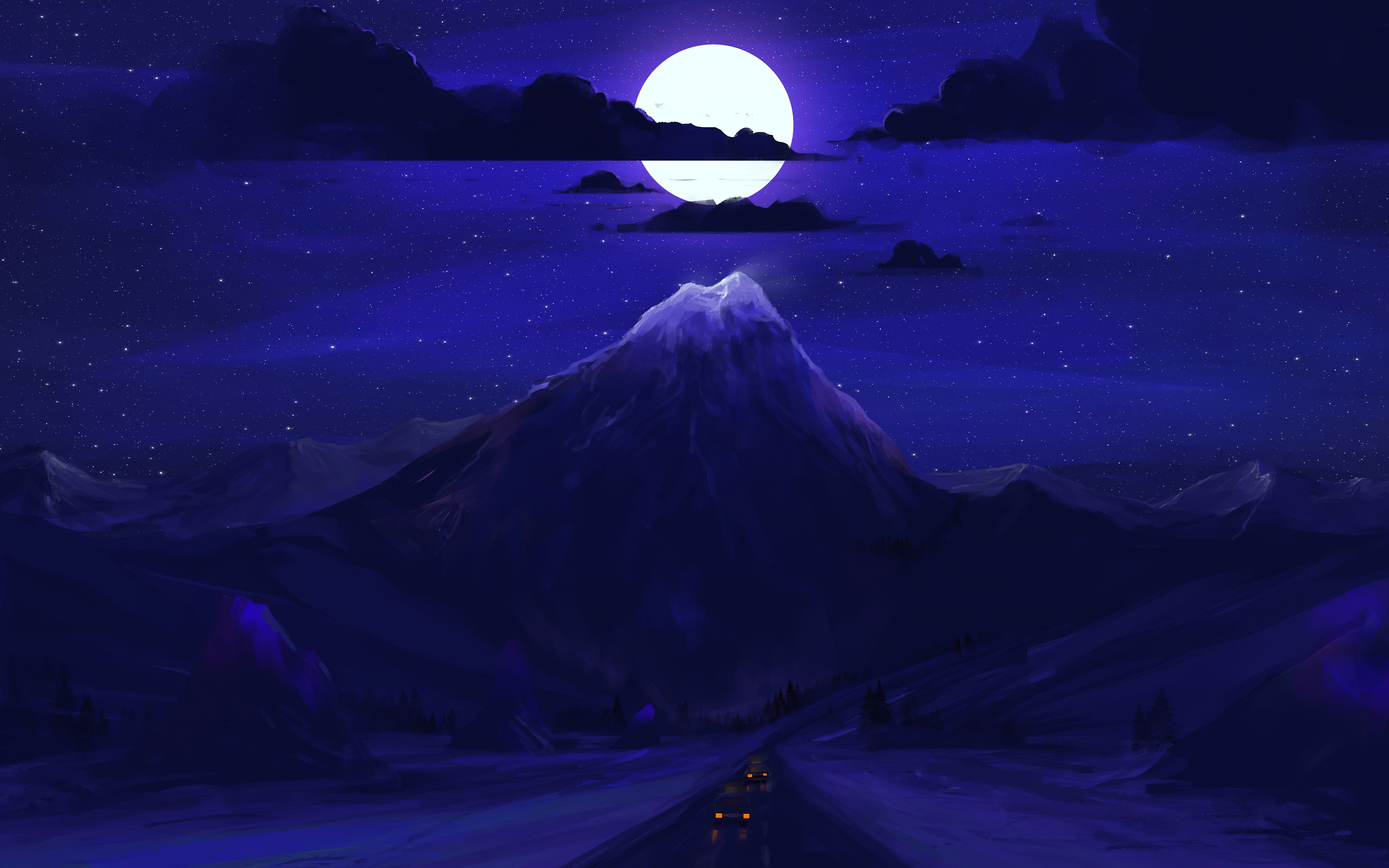 2880x1800 Moon Light Ride 4k Macbook Pro Retina ,HD 4k Wallpapers ...