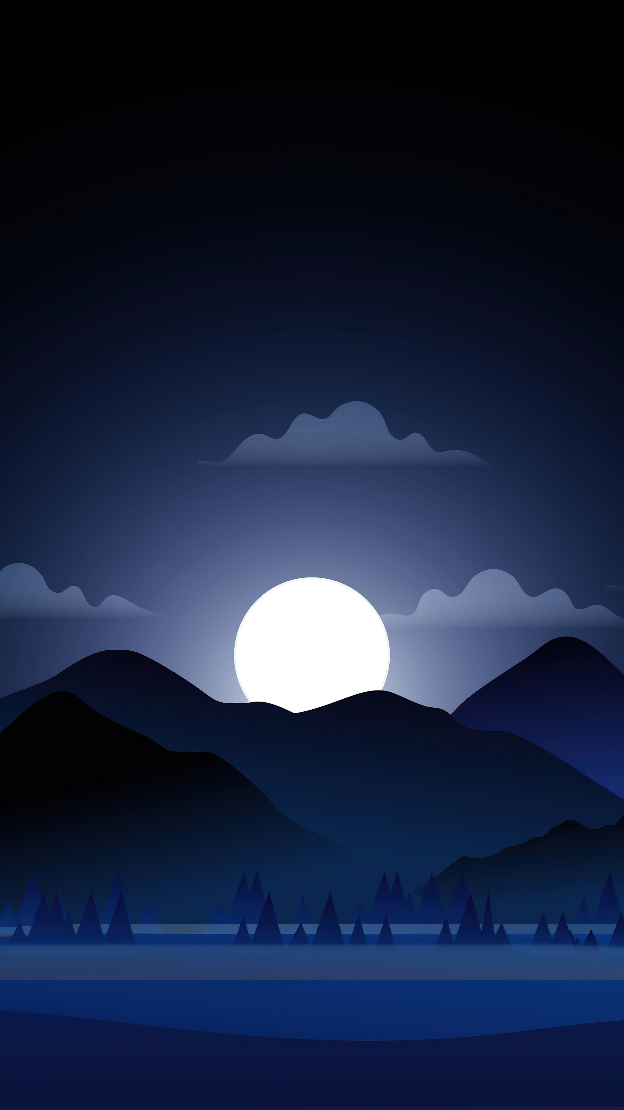 2160x3840 Moonset 5k Sony Xperia X,XZ,Z5 Premium ,HD 4k Wallpapers ...