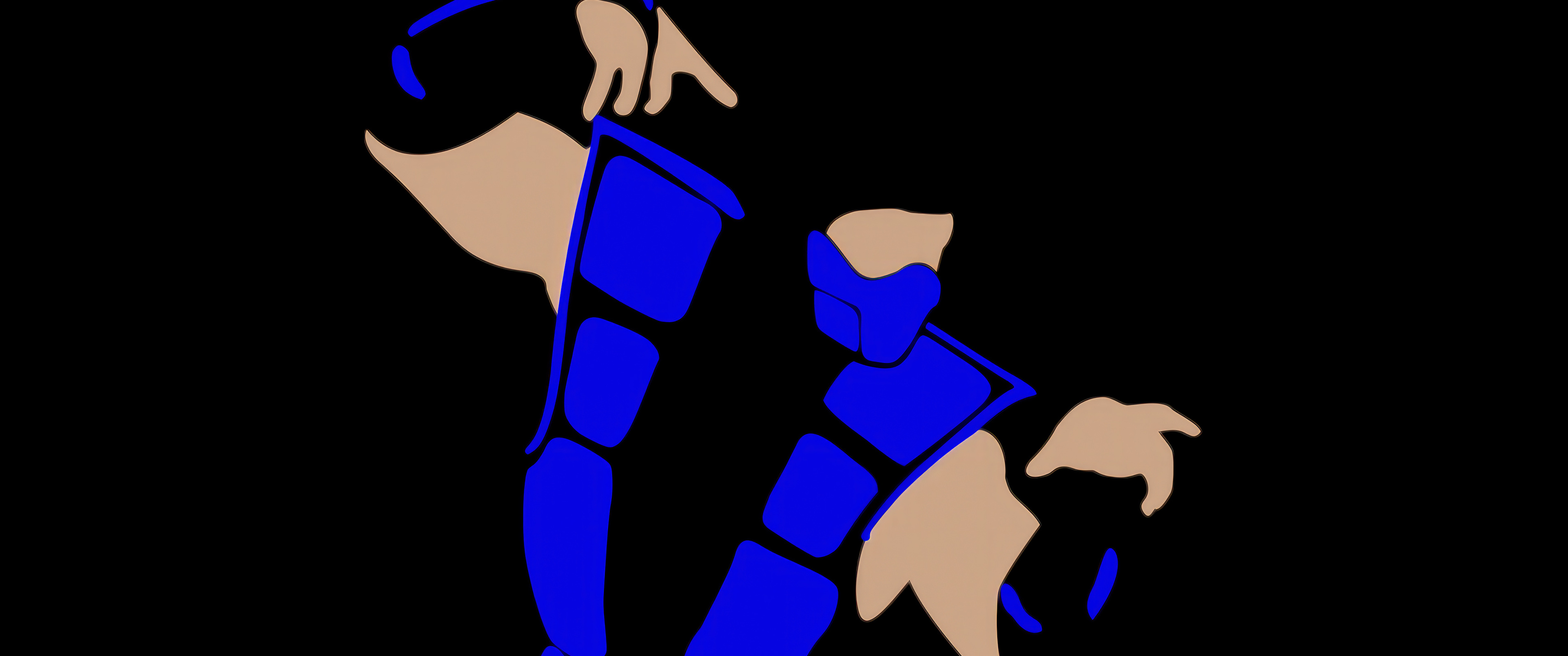 3440x1440 Mortal Kombat Sub Zero Blue Minimal 4k UltraWide Quad HD ...