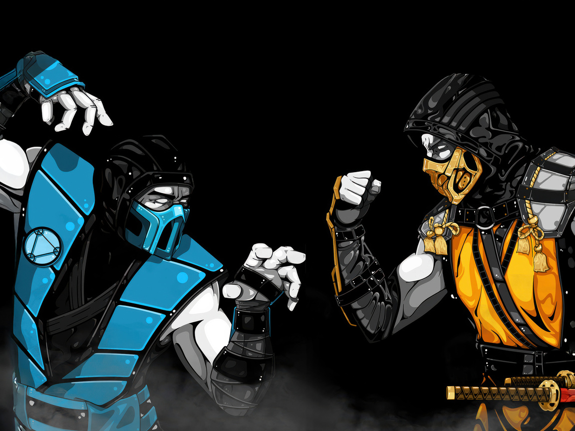 1152x864 Mortal Kombat Sub Zero Vs Scorpion Wallpaper,1152x864 ...