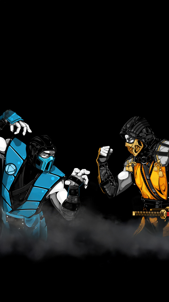 720x1280 Mortal Kombat Sub Zero Vs Scorpion Moto G,X Xperia Z1,Z3 ...
