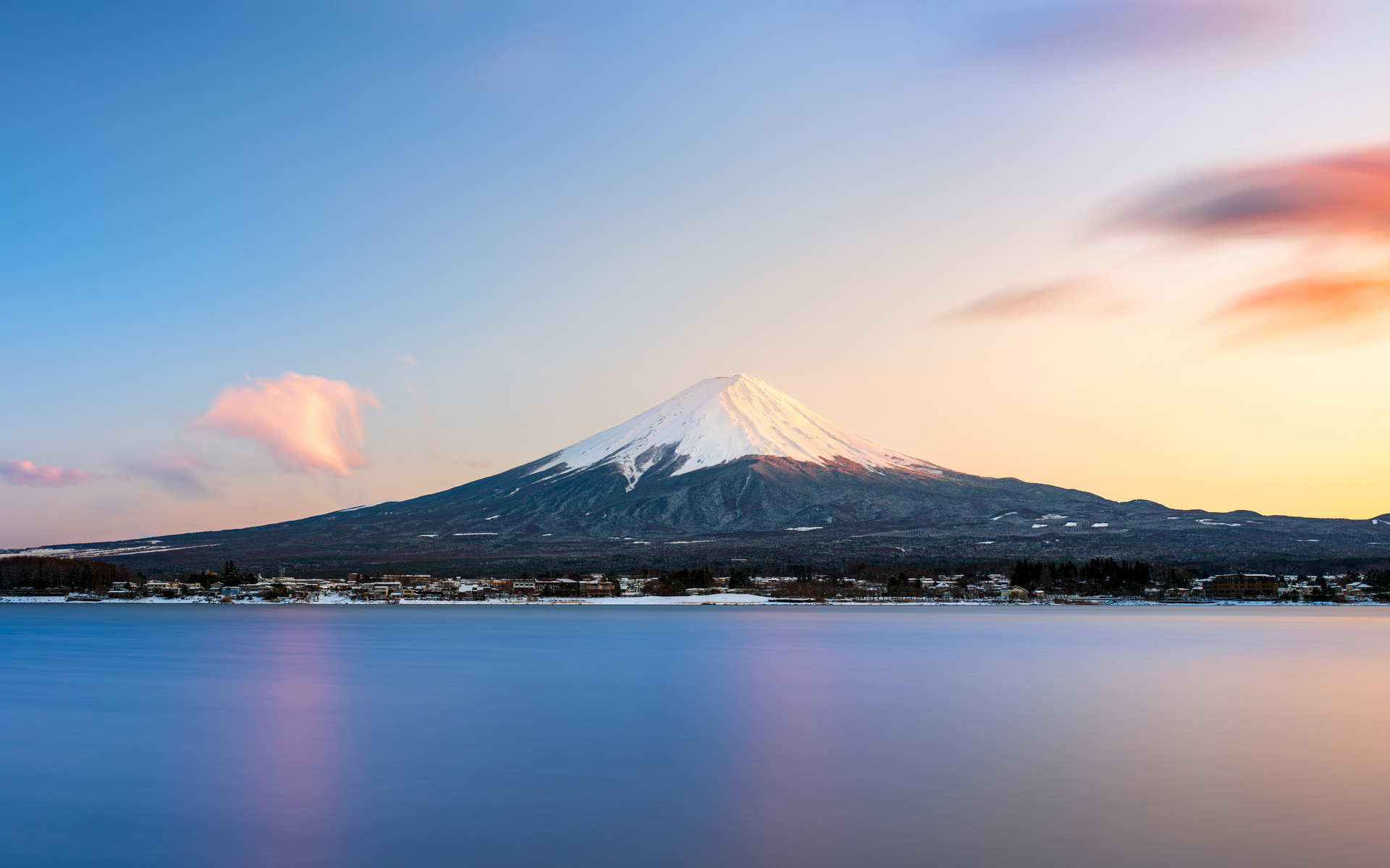 1920x1200 Mount Fuji Across Reflective Waters 1080P Resolution ,HD 4k ...
