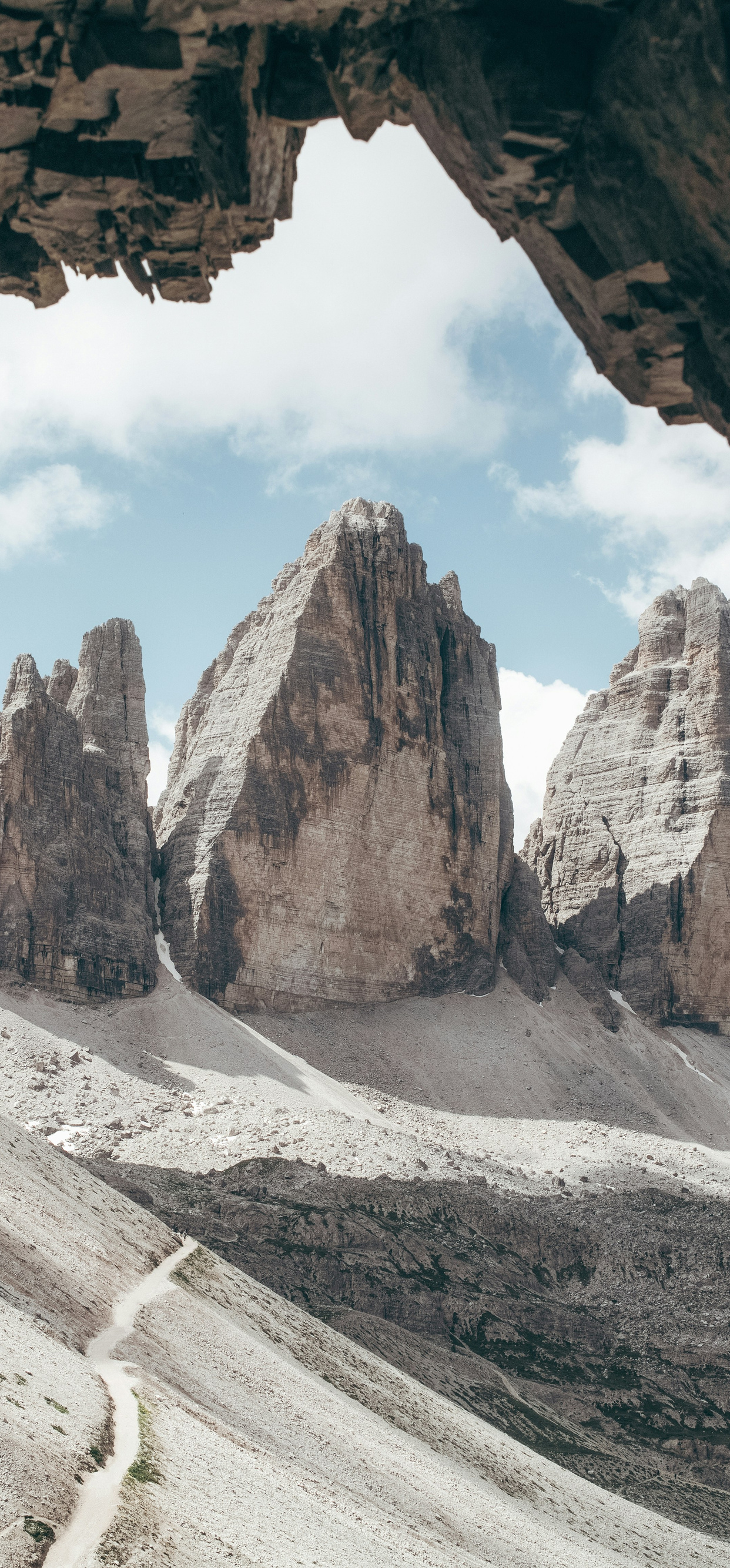 1242x2668 Mountain Range Through Cave Iphone XS MAX ,HD 4k Wallpapers ...