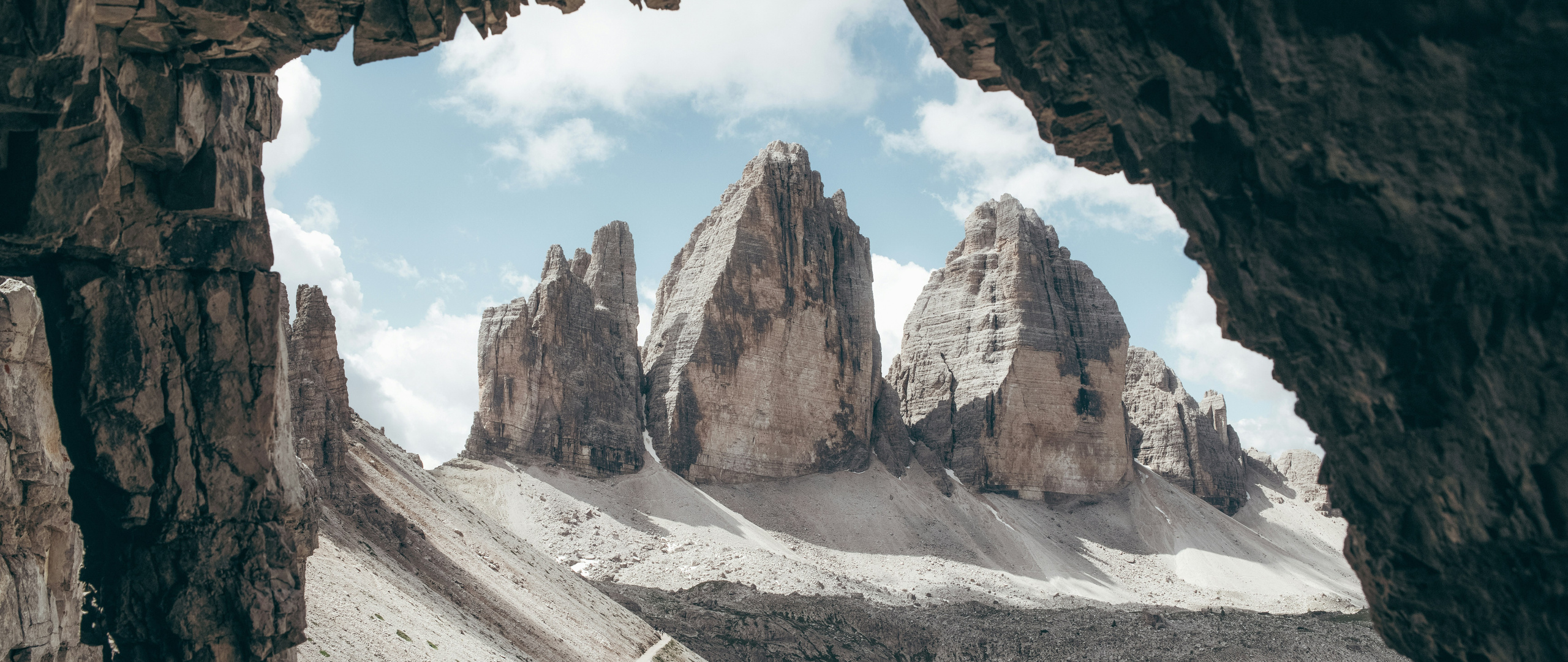 2560x1080 Mountain Range Through Cave Wallpaper,2560x1080 Resolution HD ...