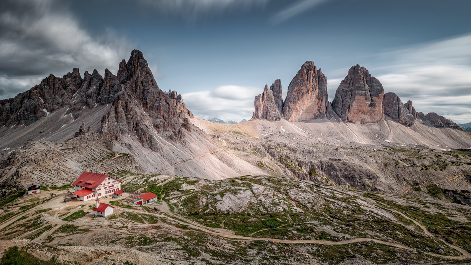 960x540 Mountains Of Day Tre Cime Di Lavaredo 5k 960x540 Resolution HD ...