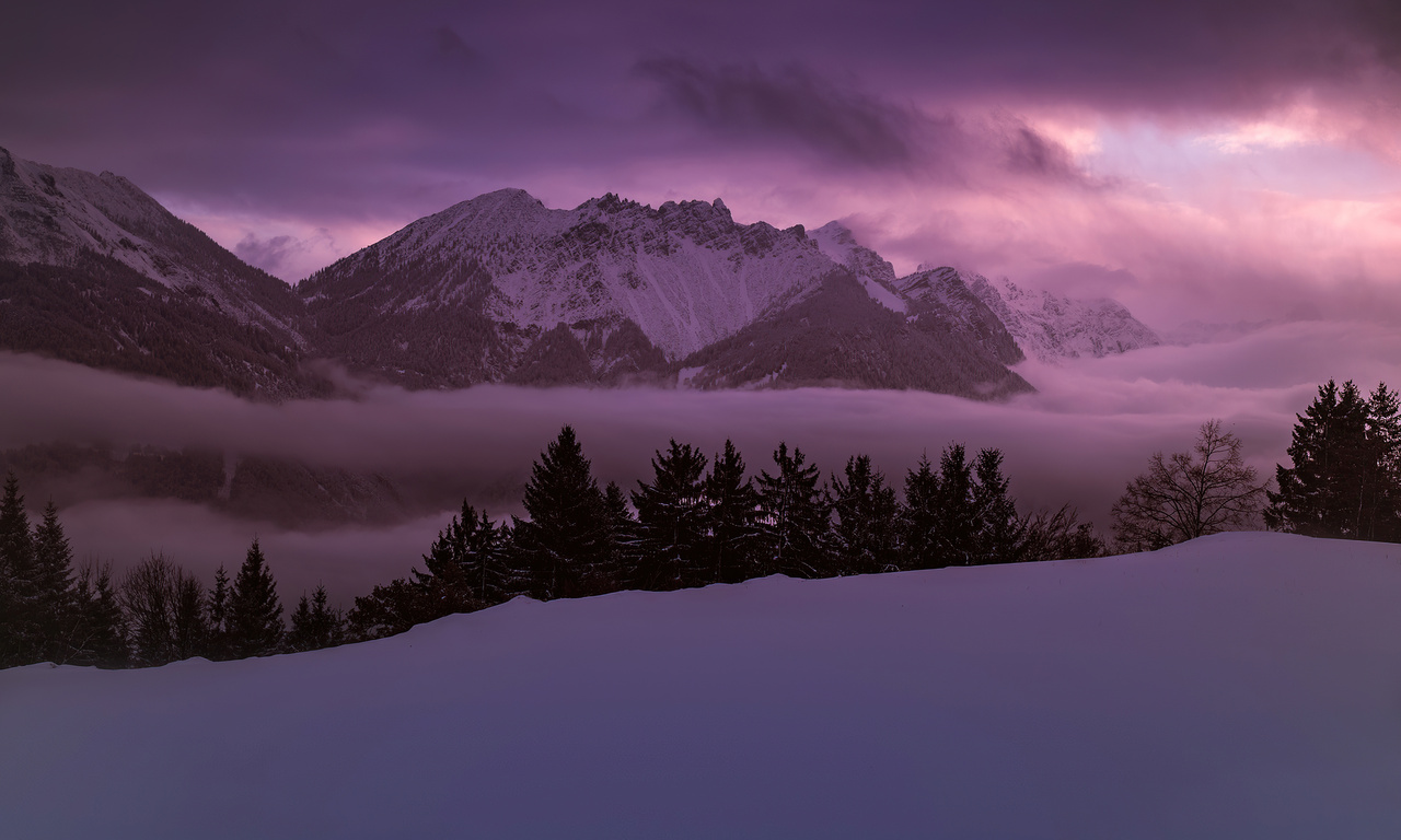 1280x768 Mountains Peaks Fog Morning 4k 1280x768 Resolution HD 4k ...