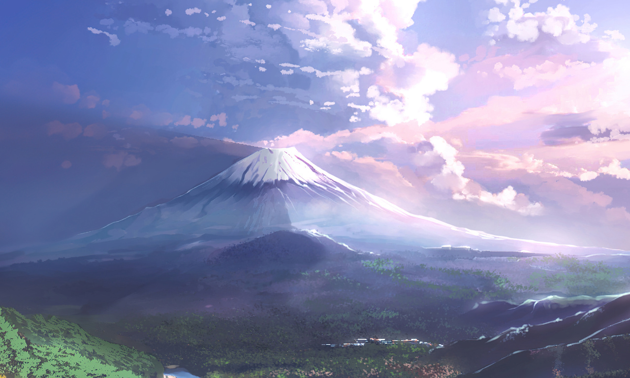 1280x768 Mt Fuji Scenery Art 4k 1280x768 Resolution HD 4k Wallpapers ...