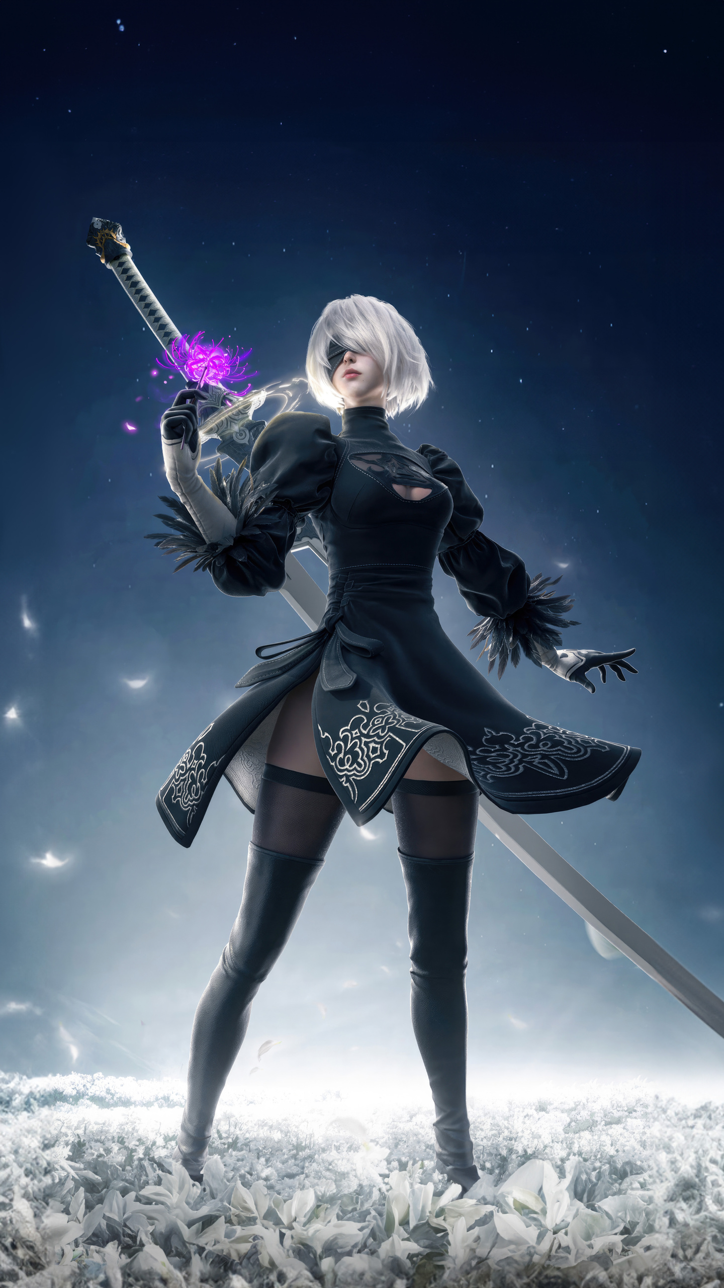 1440x2560 Naraka Bladepoint X 2b Nier Automata 8k Samsung Galaxy S6,S7 ,Google Pixel XL ,Nexus 6 ...