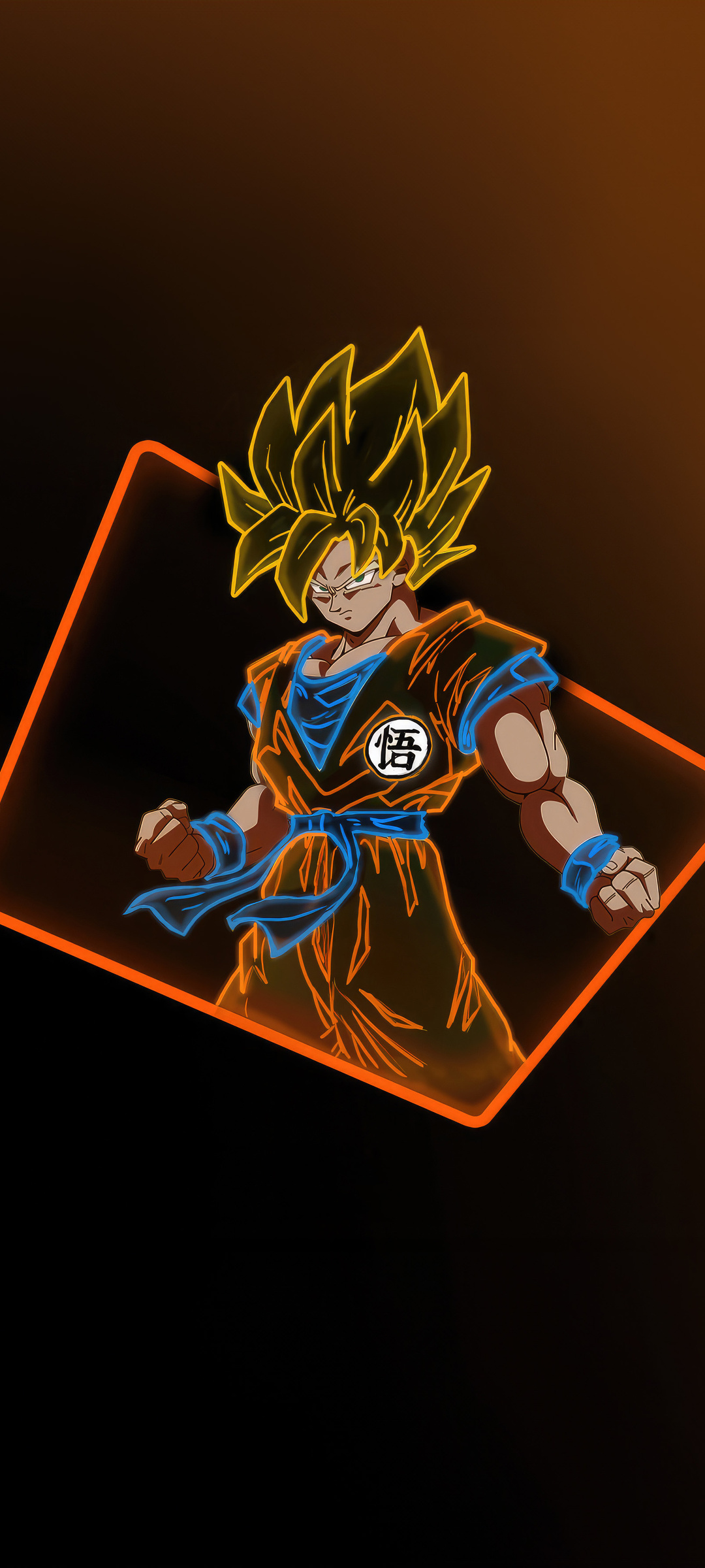 1080x2400 Neon Goku 4k Google Pixel 7 ,HD 4k Wallpapers,Images ...
