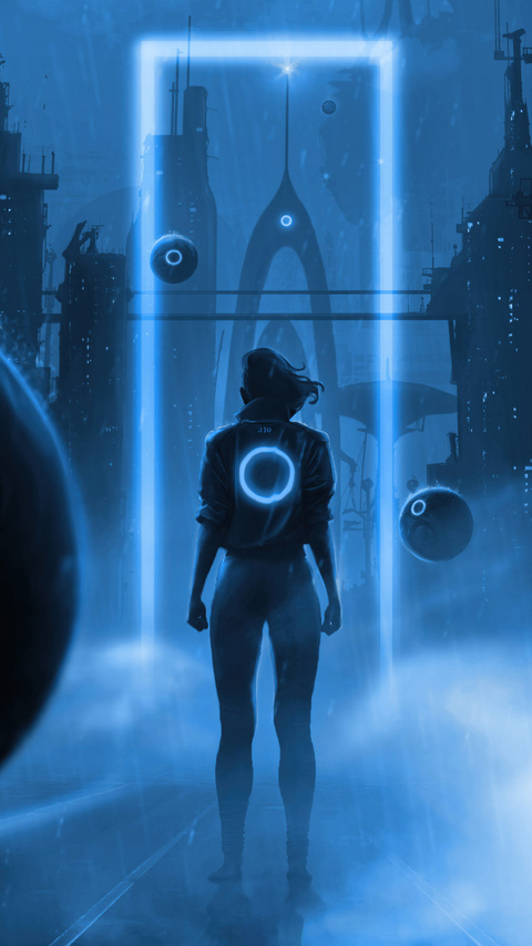 480x854 Neon Guardian Keeper Of The Future Android One ,HD 4k ...