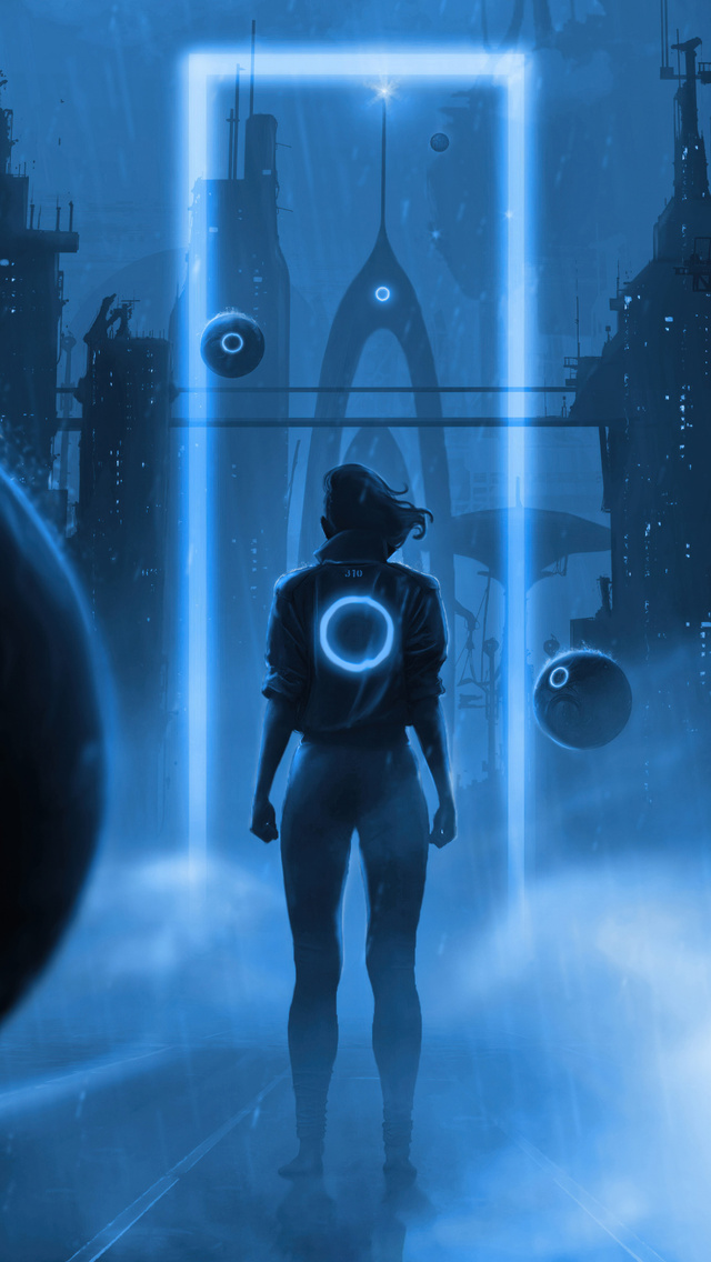 640x1136 Neon Guardian Keeper Of The Future iPhone 5,5c,5S,SE ,Ipod ...