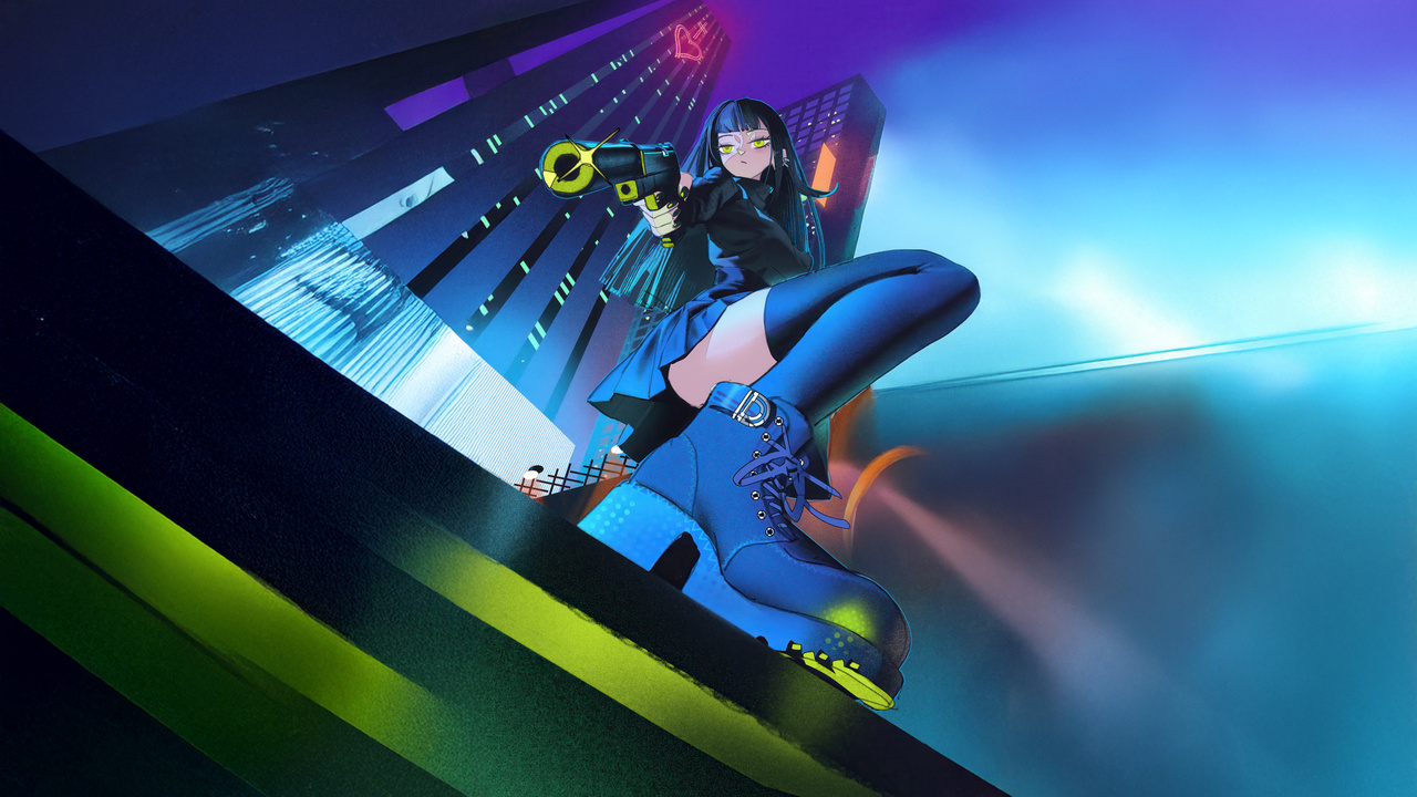 1280x720 Neon Hunter Shadow Of The Skyline 720P ,HD 4k Wallpapers ...