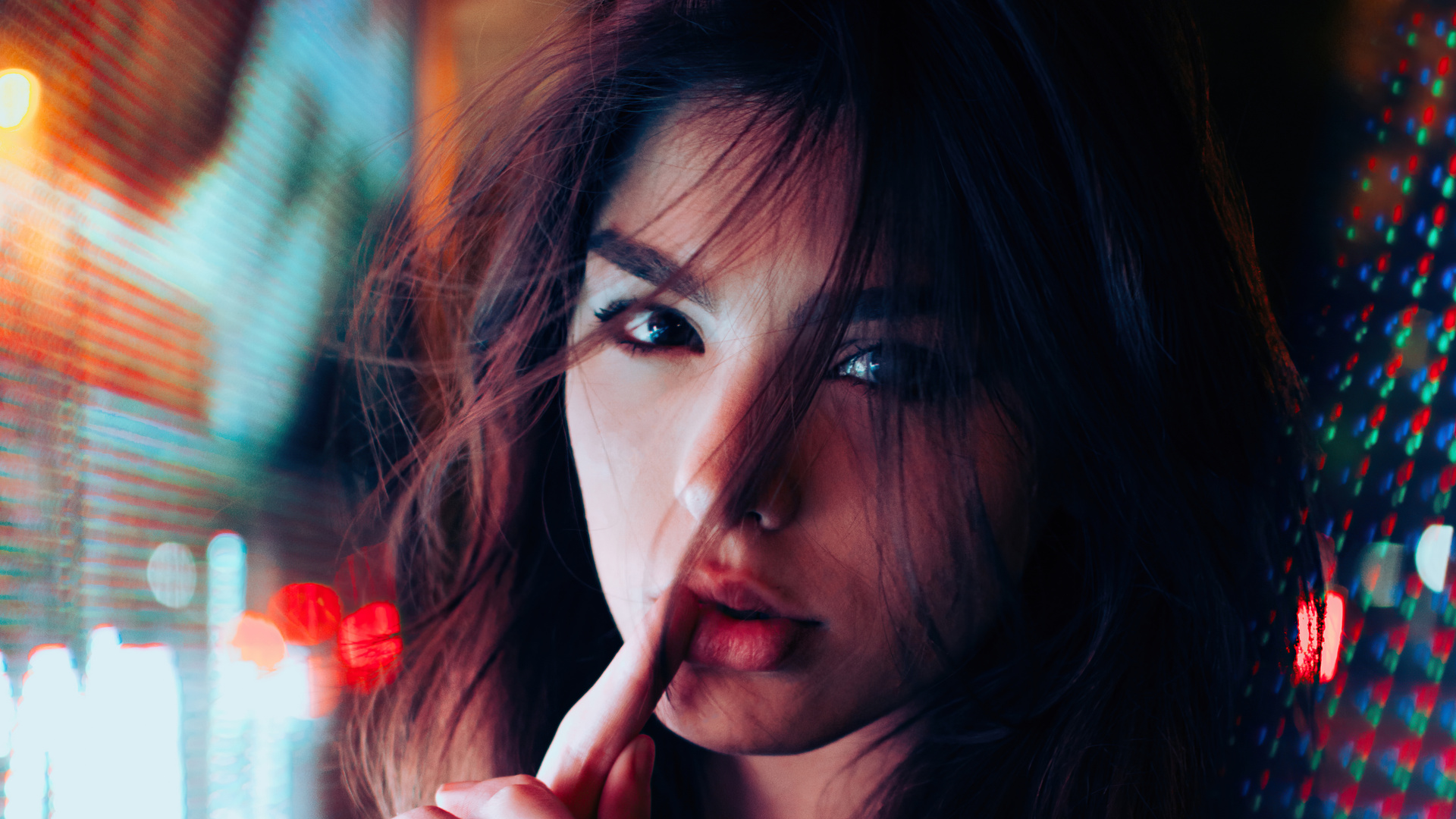 1920x1080 Neon Portrait Women Laptop Full HD 1080P ,HD 4k Wallpapers ...