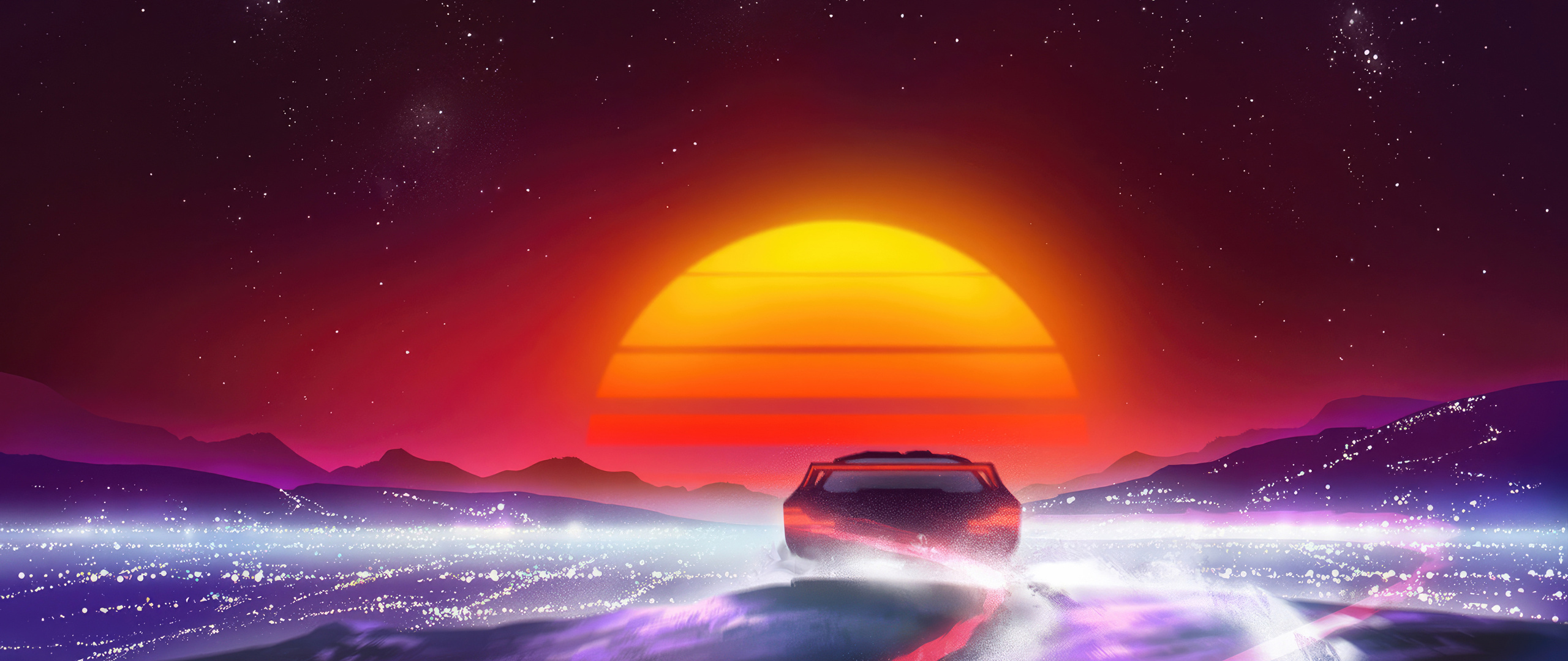 2560x1080 Neon Rush Cyberpunk Driver Racing Against Time Wallpaper ...