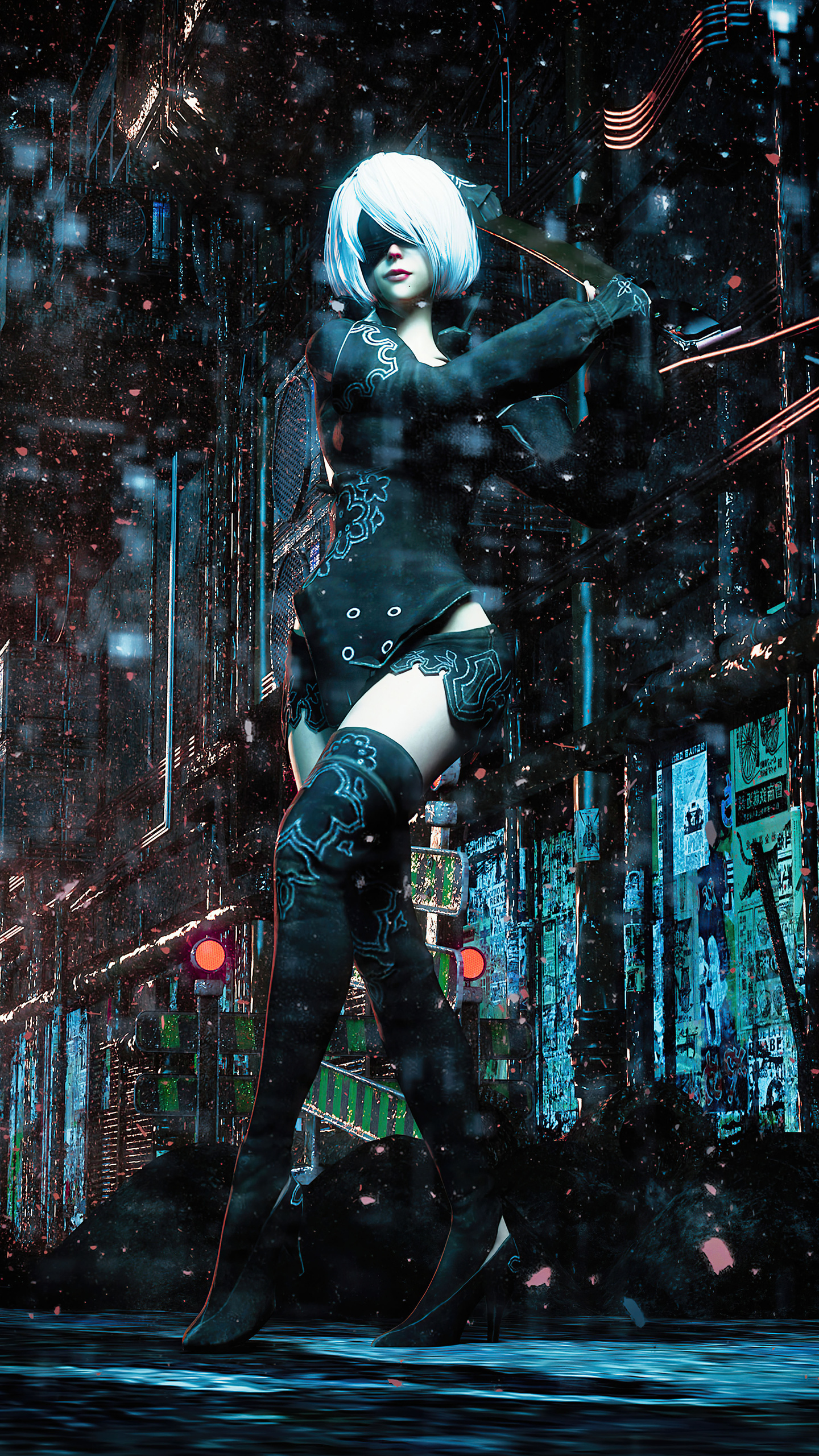 1440x2560 Nier 2B Automata 4k Samsung Galaxy S6,S7 ,Google Pixel XL ,Nexus 6,6P ,LG G5 ,HD 4k ...