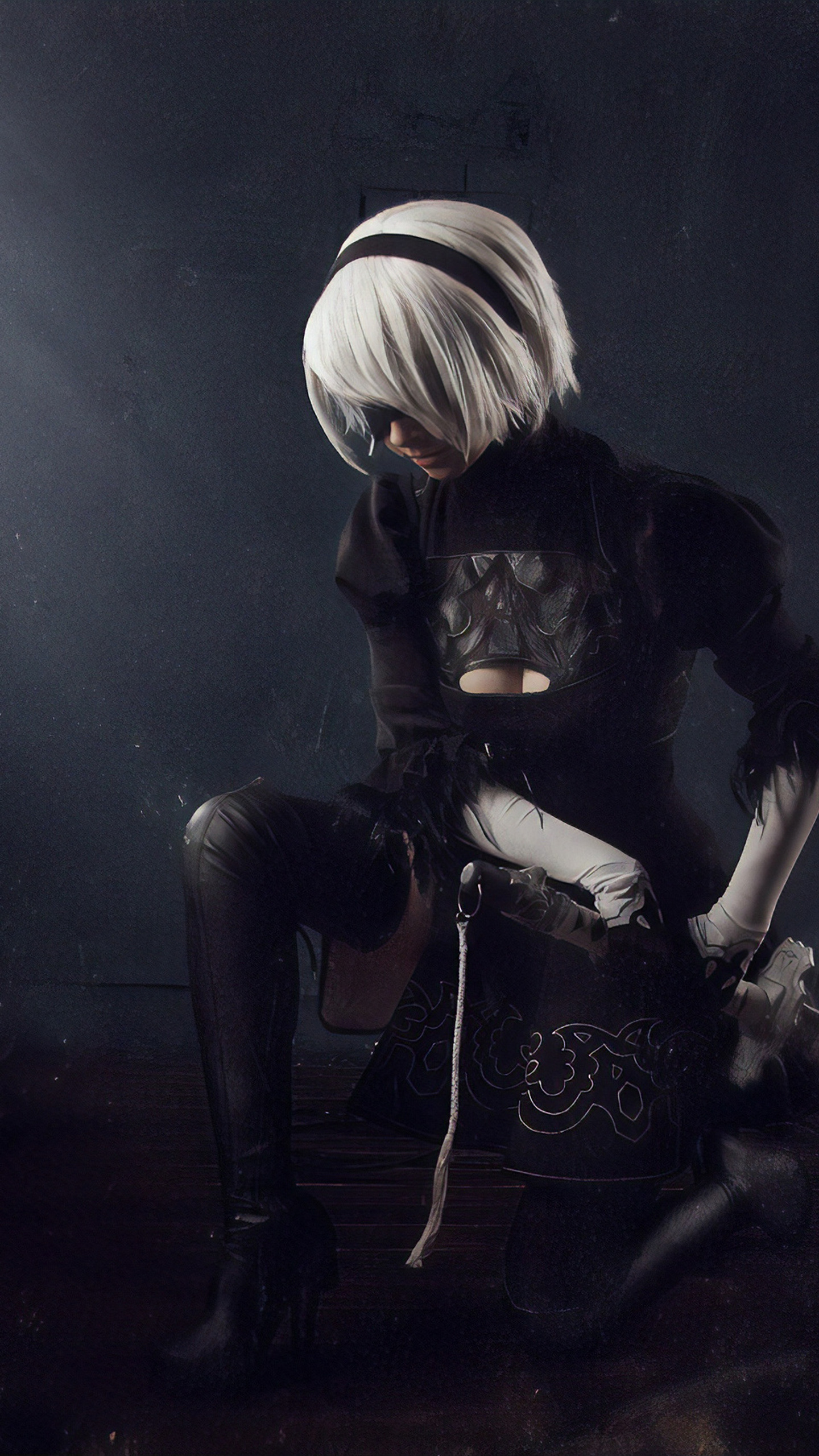 1440x2560 Nier Automata A2 Art Samsung Galaxy S6,S7 ,Google Pixel XL ...