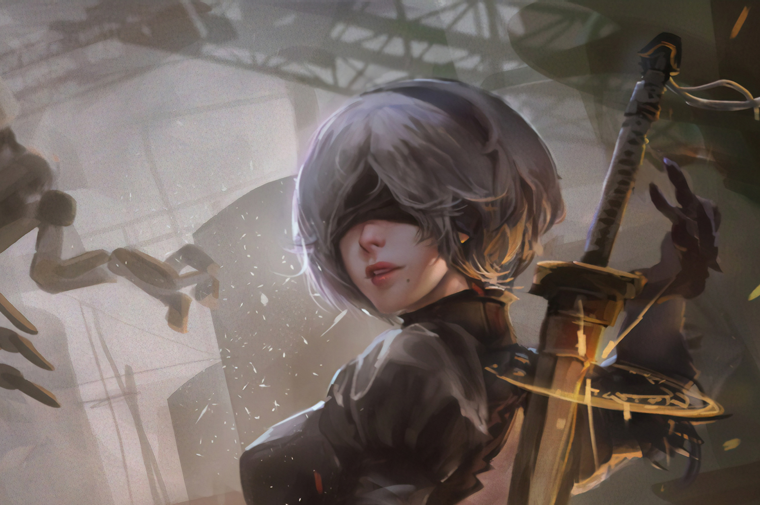 2560x1700 Nier Automata Art Chromebook Pixel ,HD 4k Wallpapers,Images ...