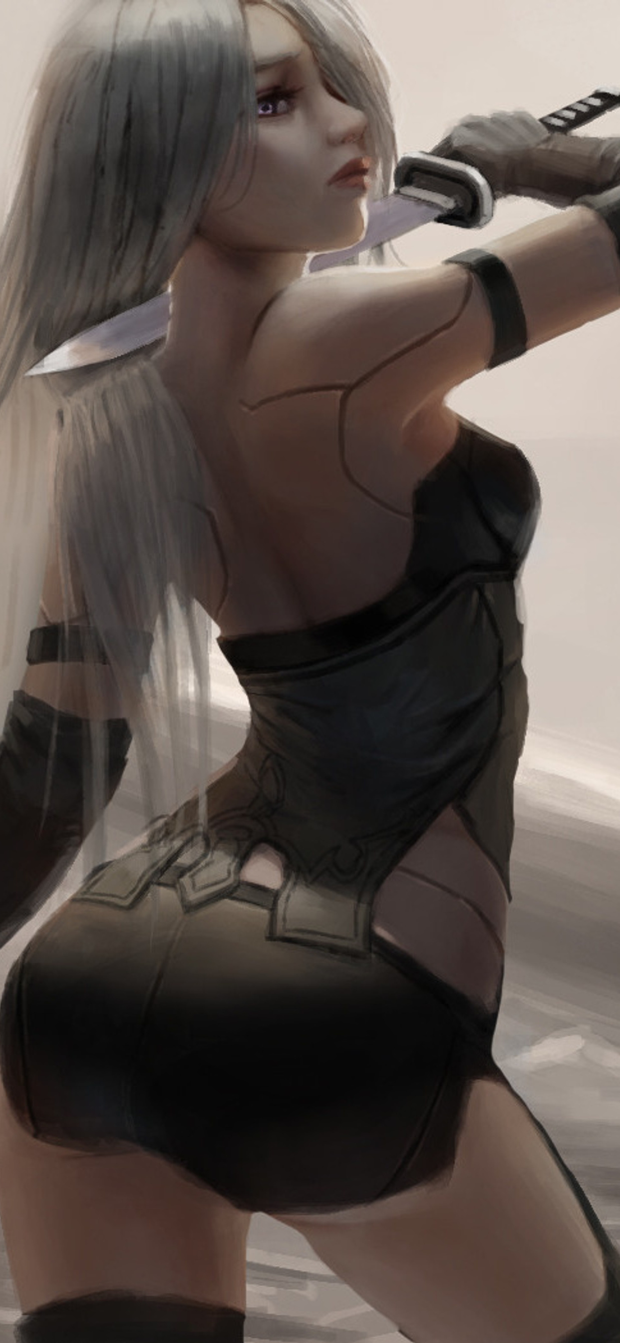 1242x2688 Nier Automata Fan Art Iphone Xs Max Hd 4k Wallpapers Images