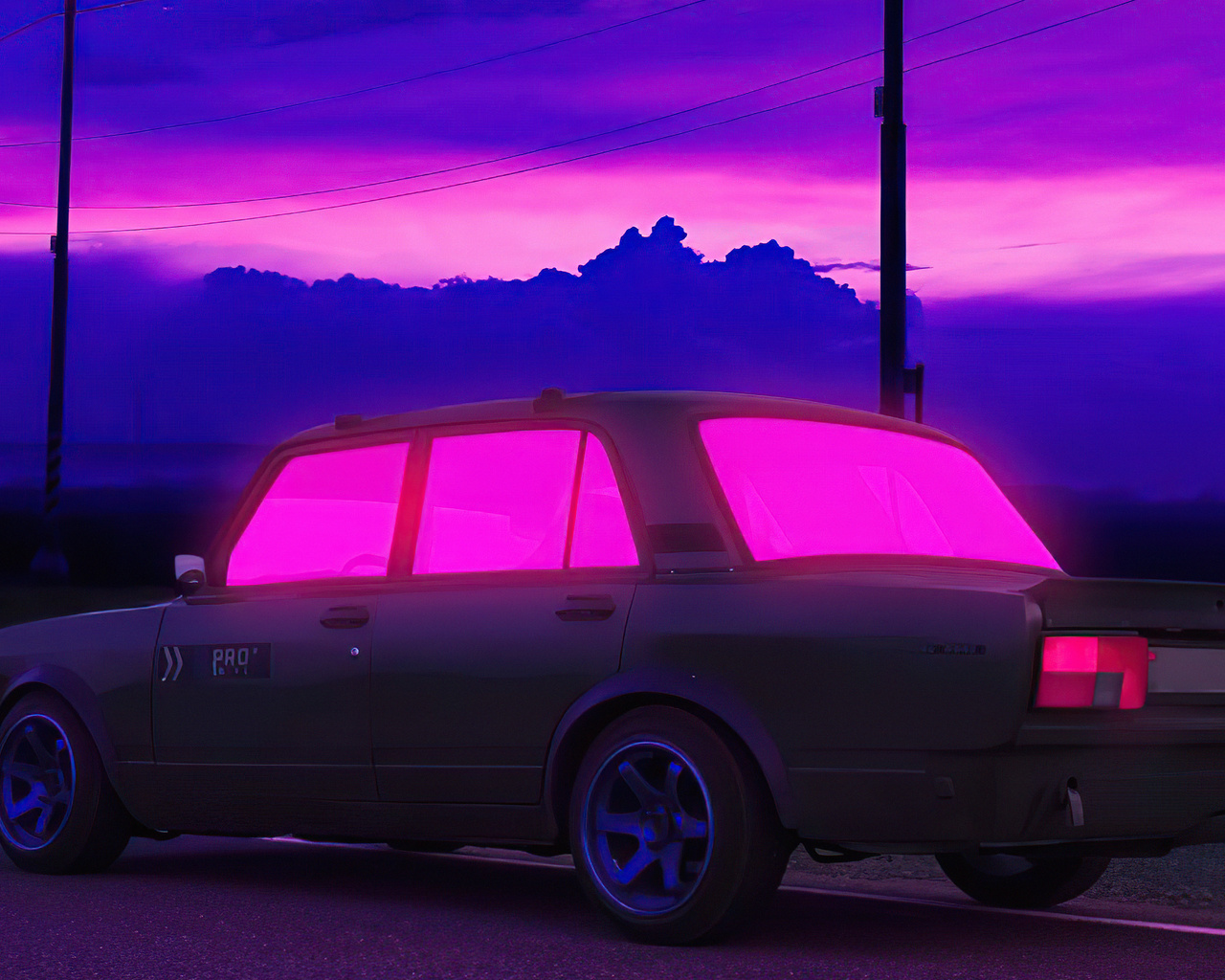 1280x1024 Night Drive Synthwave 4k Wallpaper,1280x1024 Resolution HD 4k ...