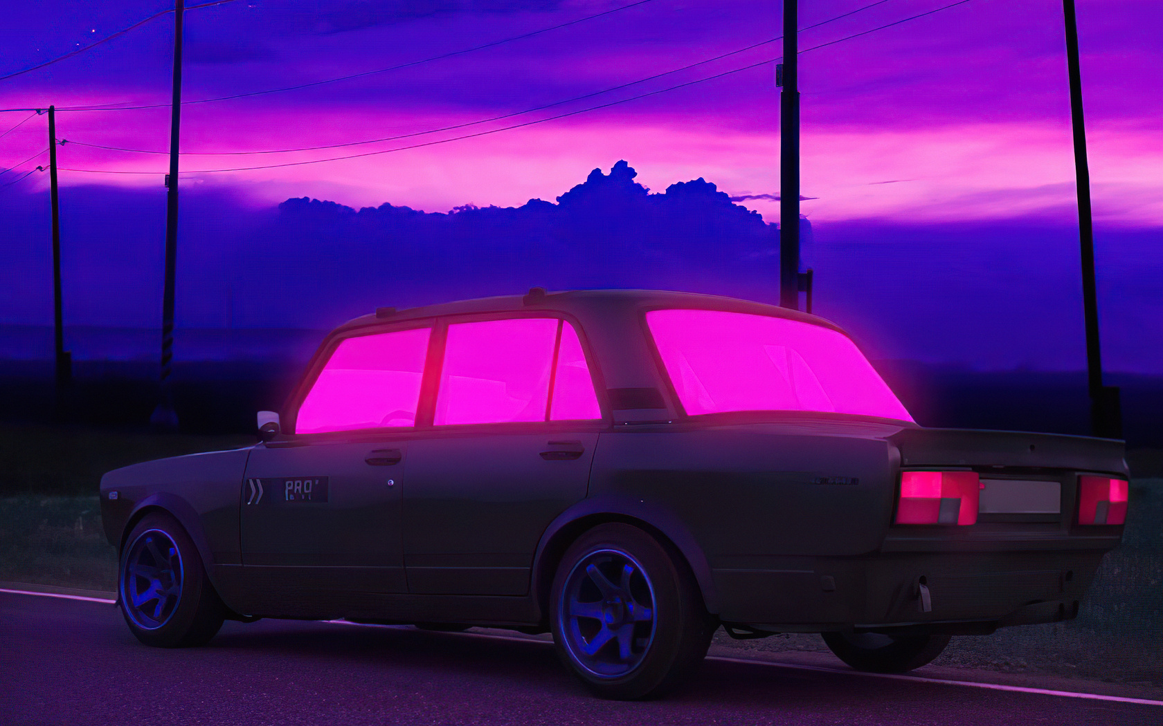 1680x1050 Night Drive Synthwave 4k Wallpaper,1680x1050 Resolution HD 4k ...