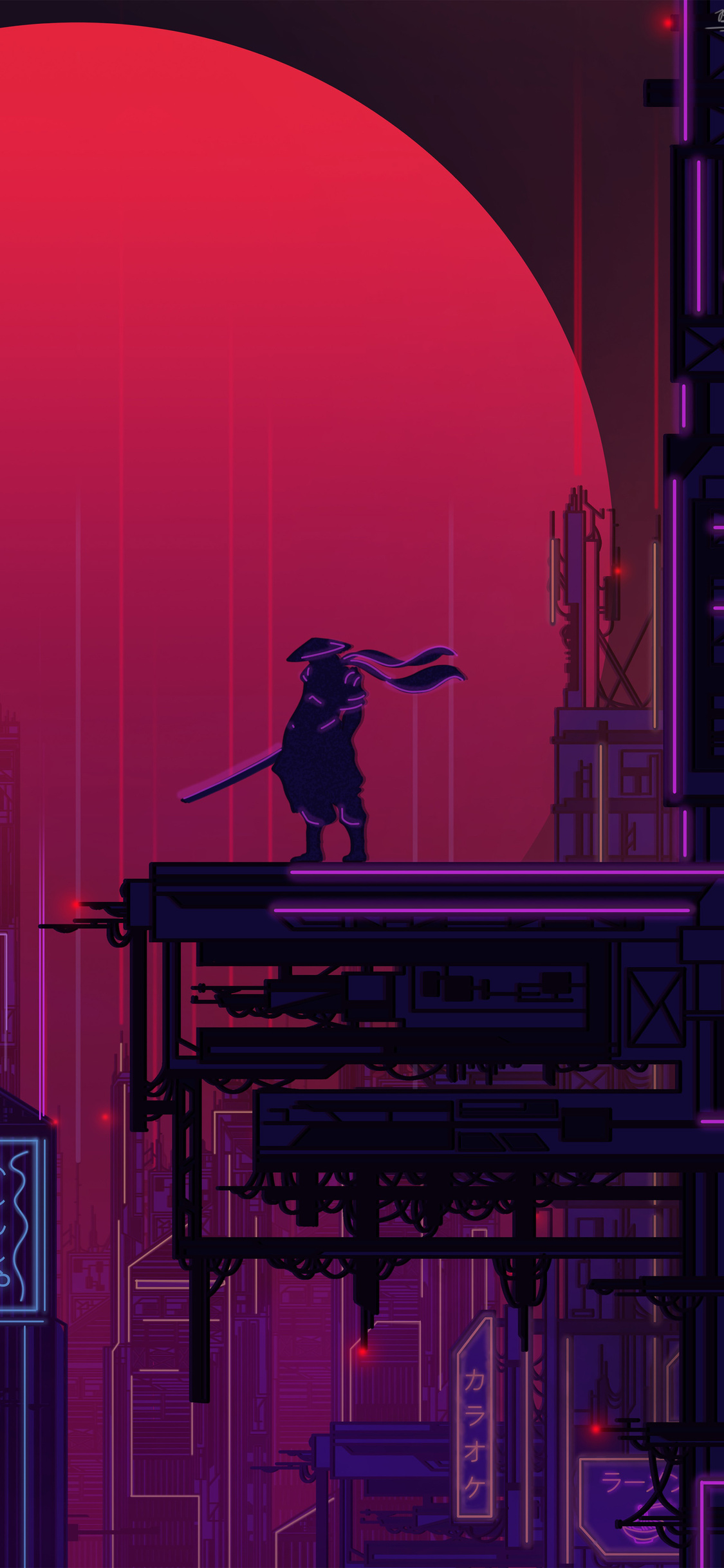 1125x2436 Night Time Samurai Iphone XS,Iphone 10,Iphone X ,HD 4k ...