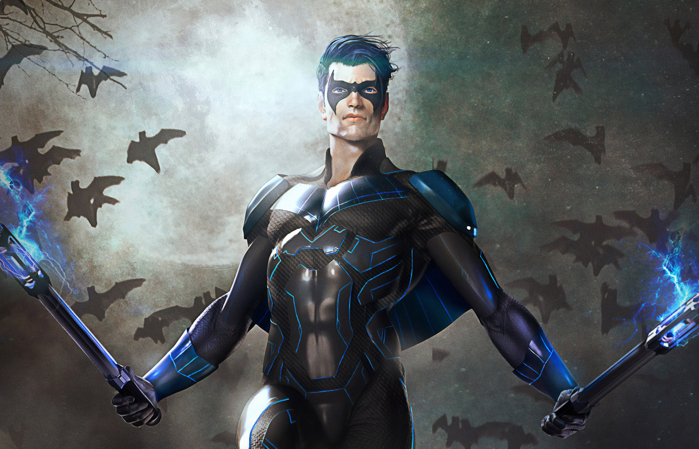 1400x900 Nightwing 4k Art Wallpaper,1400x900 Resolution HD 4k ...