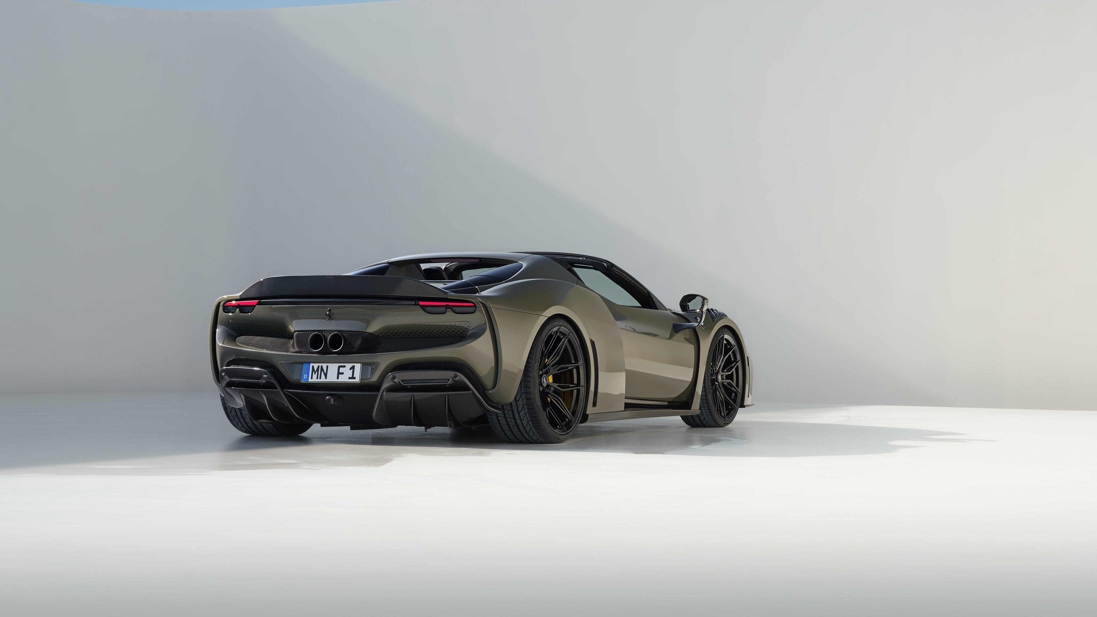 3840x2160 Novitec Ferrari 296 Gts N Largo Rear View 4K ,HD 4k ...