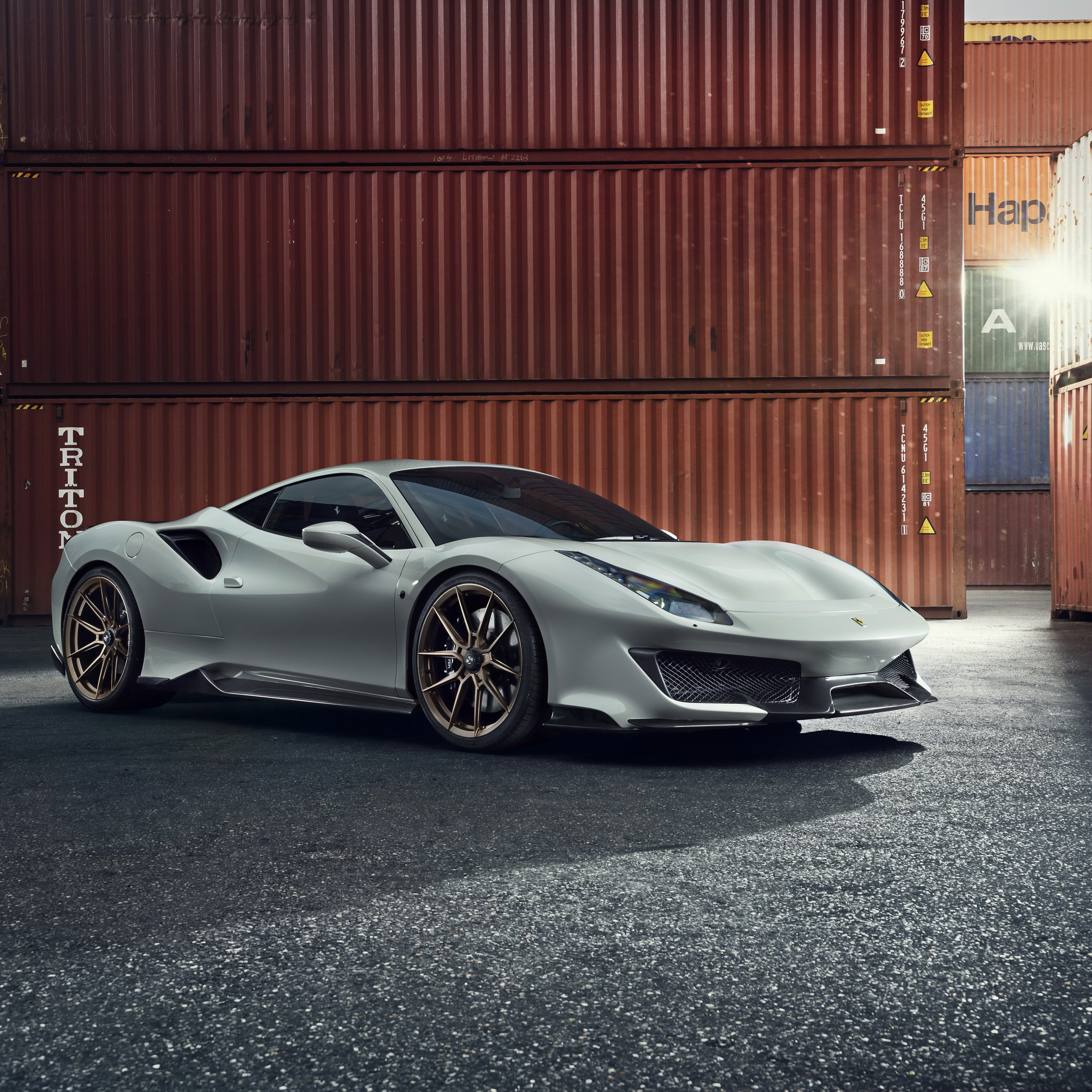 2048x2048 Novitec Ferrari 488 Pista 2019 Side View Ipad Air ,HD 4k ...