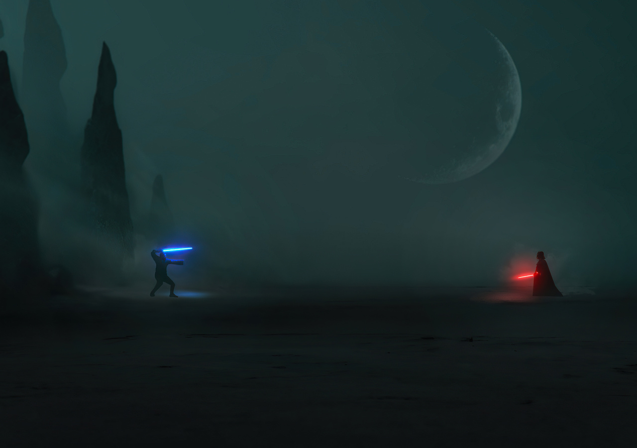 1280x900 Obi Wan Kenobi Vs Darth Vader 1280x900 Resolution HD 4k ...