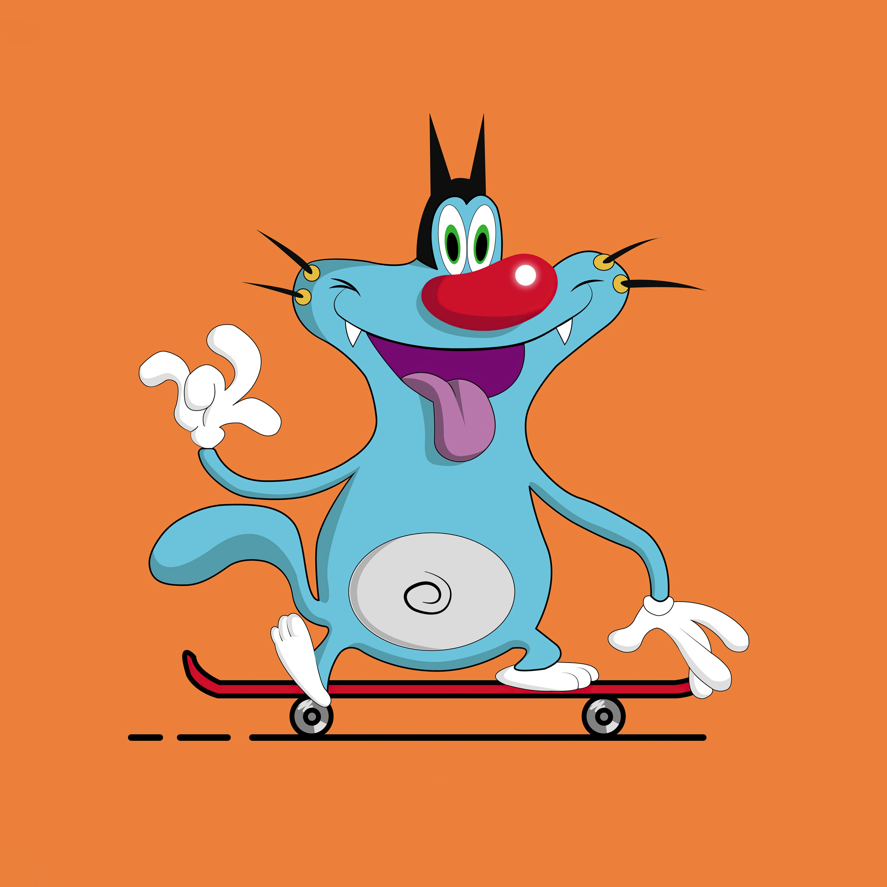 2932x2932 Oggy Minimal Art 5k Ipad Pro Retina Display ,HD 4k Wallpapers ...