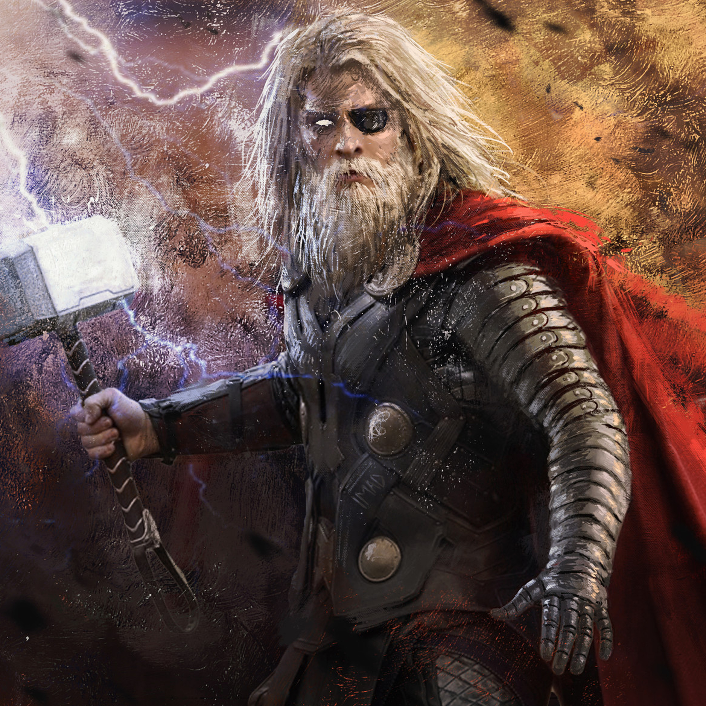 2932x2932 Old Thor Ipad Pro Retina Display ,HD 4k Wallpapers,Images ...