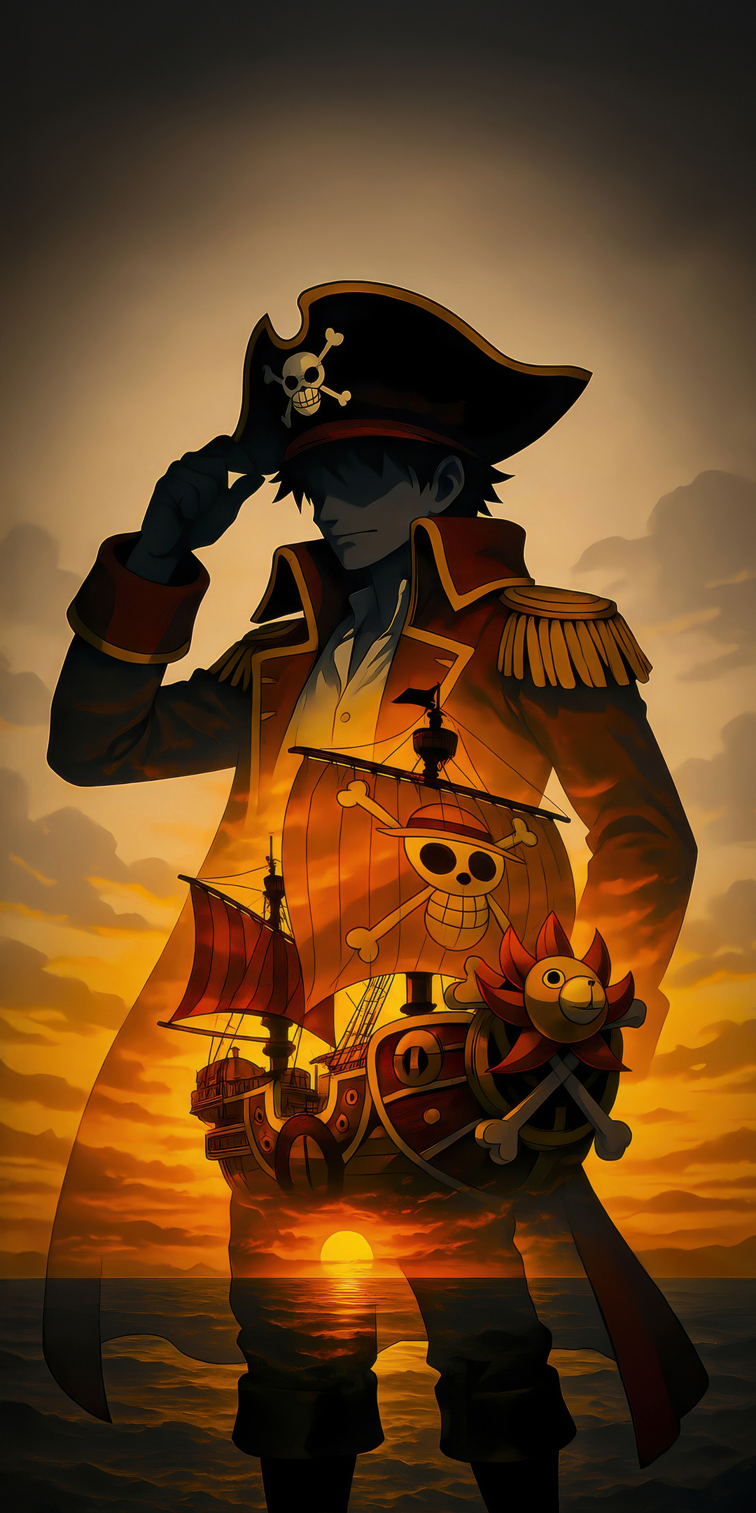 1080x2160 One Piece Monkey D Luffy Captain One Plus 5T,Honor 7x,Honor ...