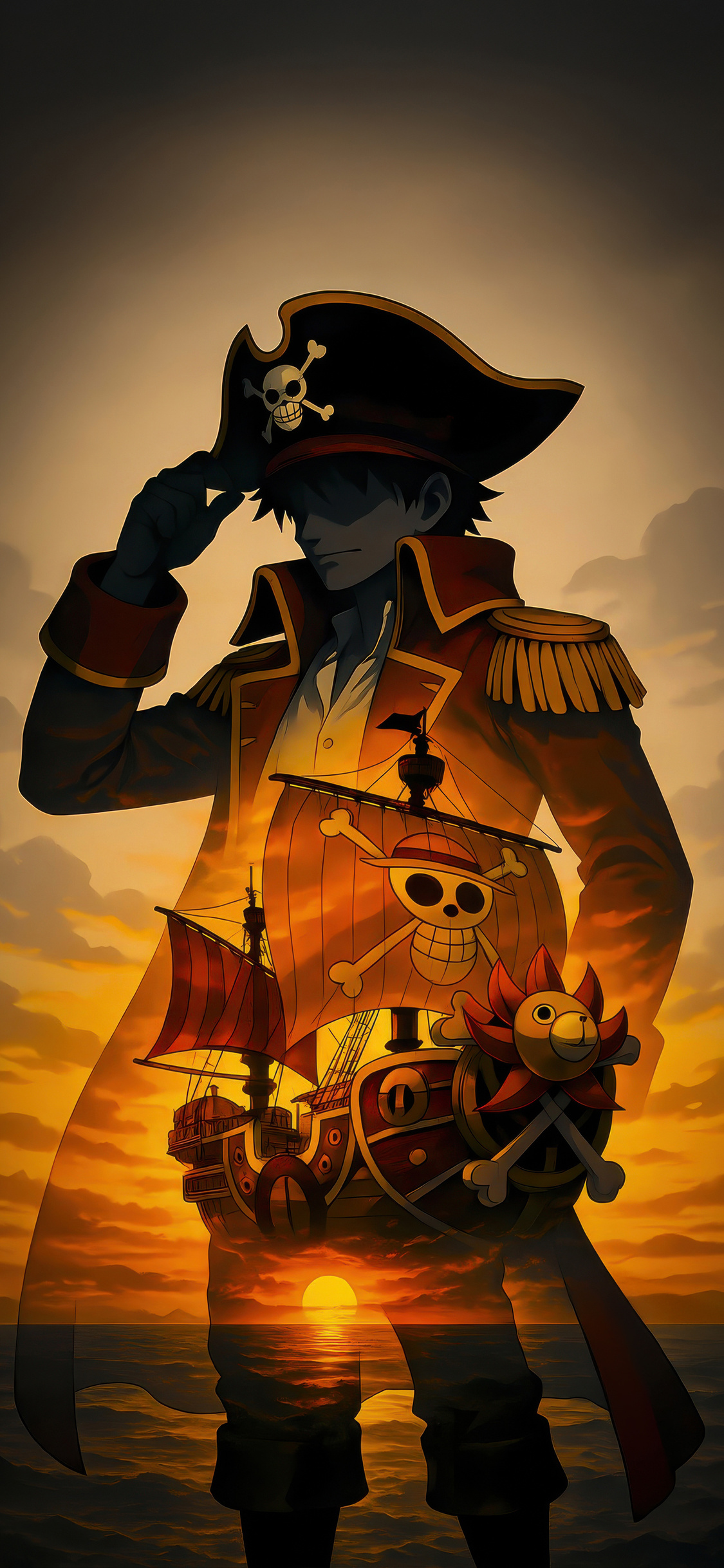 1125x2436 One Piece Monkey D Luffy Captain Iphone XS,Iphone 10,Iphone X ...