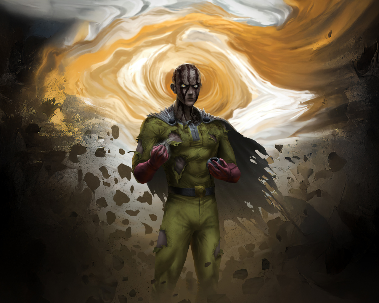 1280x1024 One Punch Legend Saitama The Invincible Wallpaper,1280x1024 ...