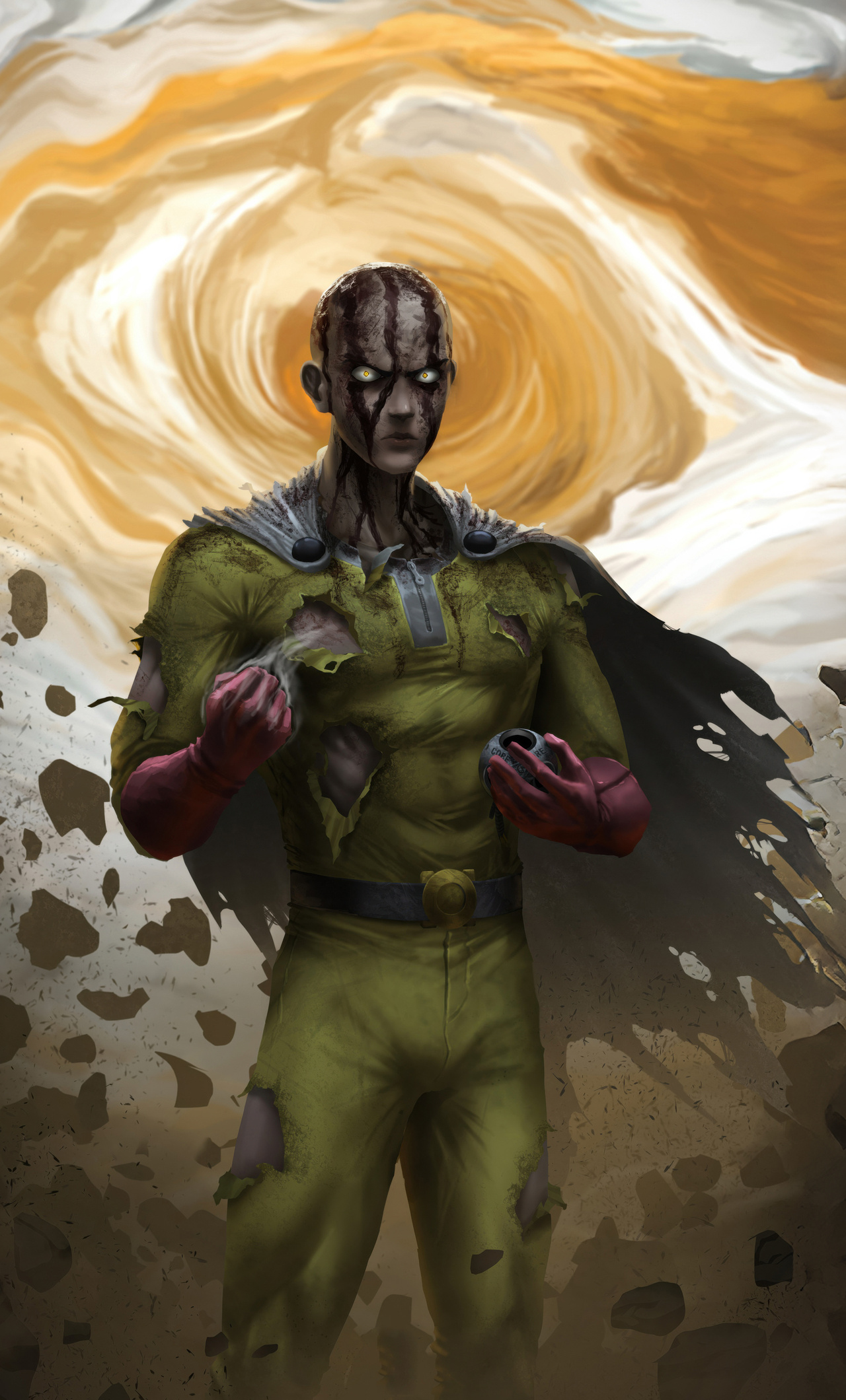 1280x2120 One Punch Legend Saitama The Invincible iPhone 6+ ,HD 4k ...