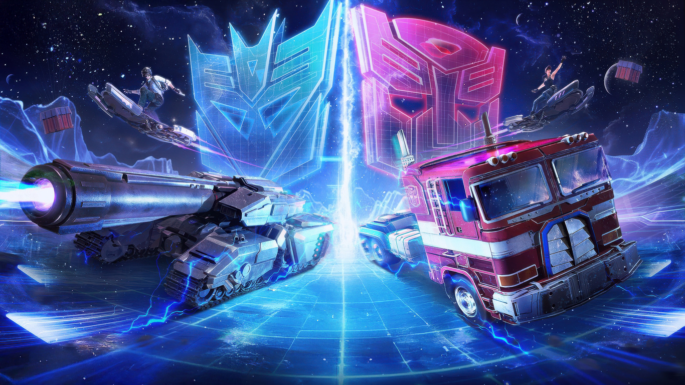 1366x768 Optimus Prime X Megatron Pubg Mobile Laptop HD ,HD 4k Wallpapers,Images,Backgrounds ...