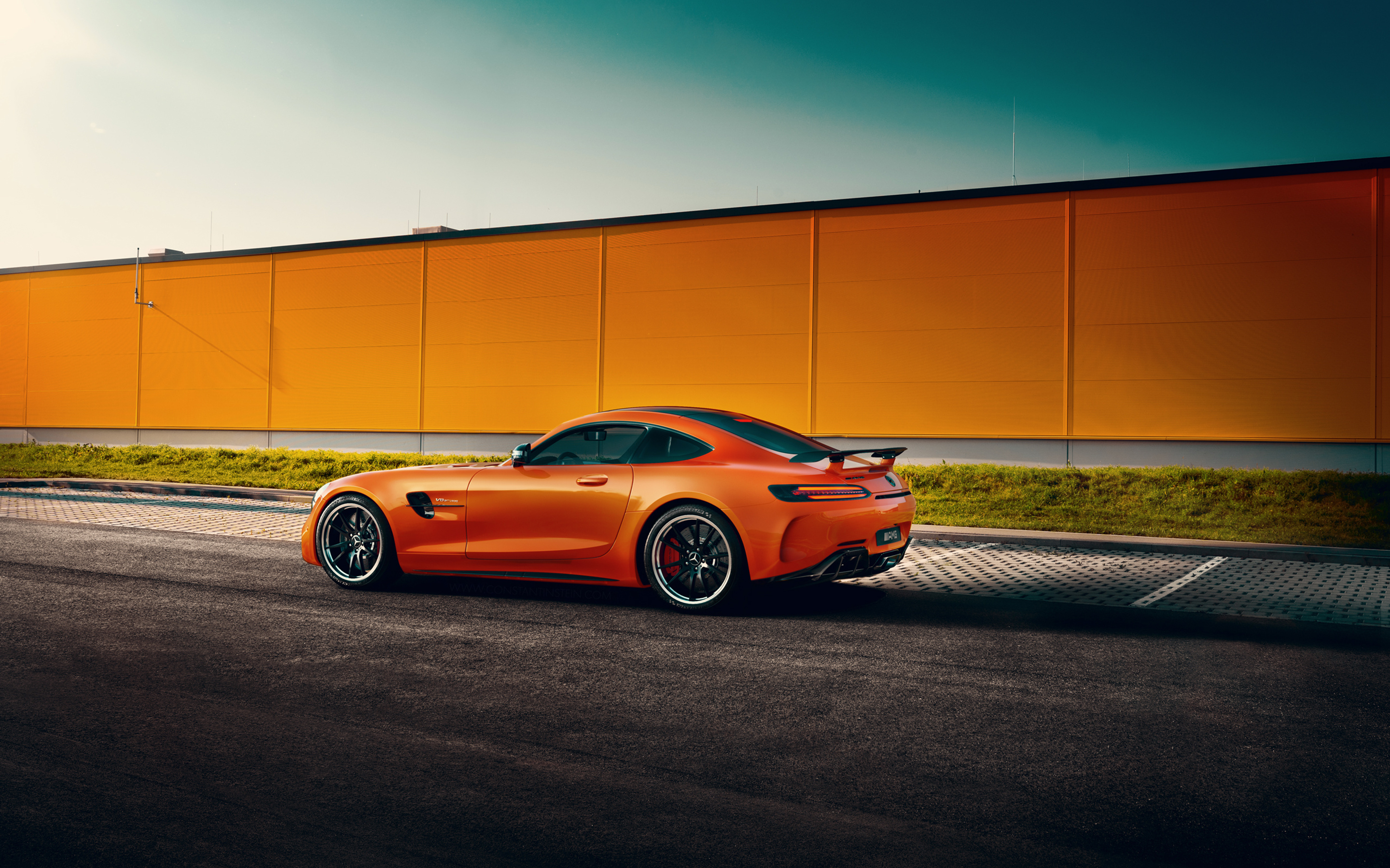 2880x1800 Orange Mercedes Benz Amg GT Rear Macbook Pro Retina HD 4k ...
