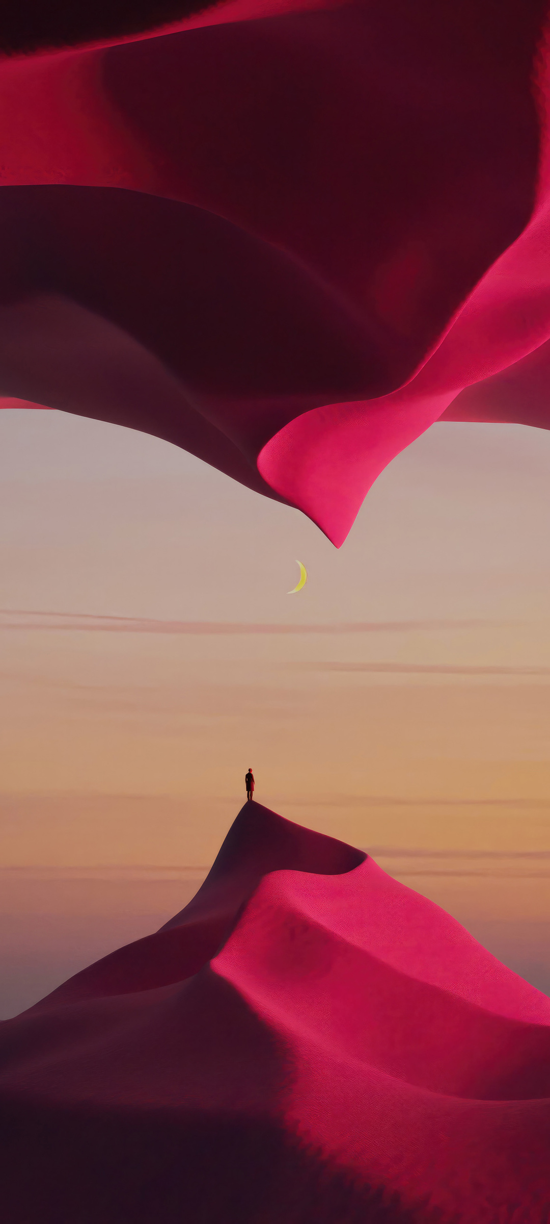 1080x2400 Outrun Elevation Neon Nights And Soaring Shapes Google Pixel ...