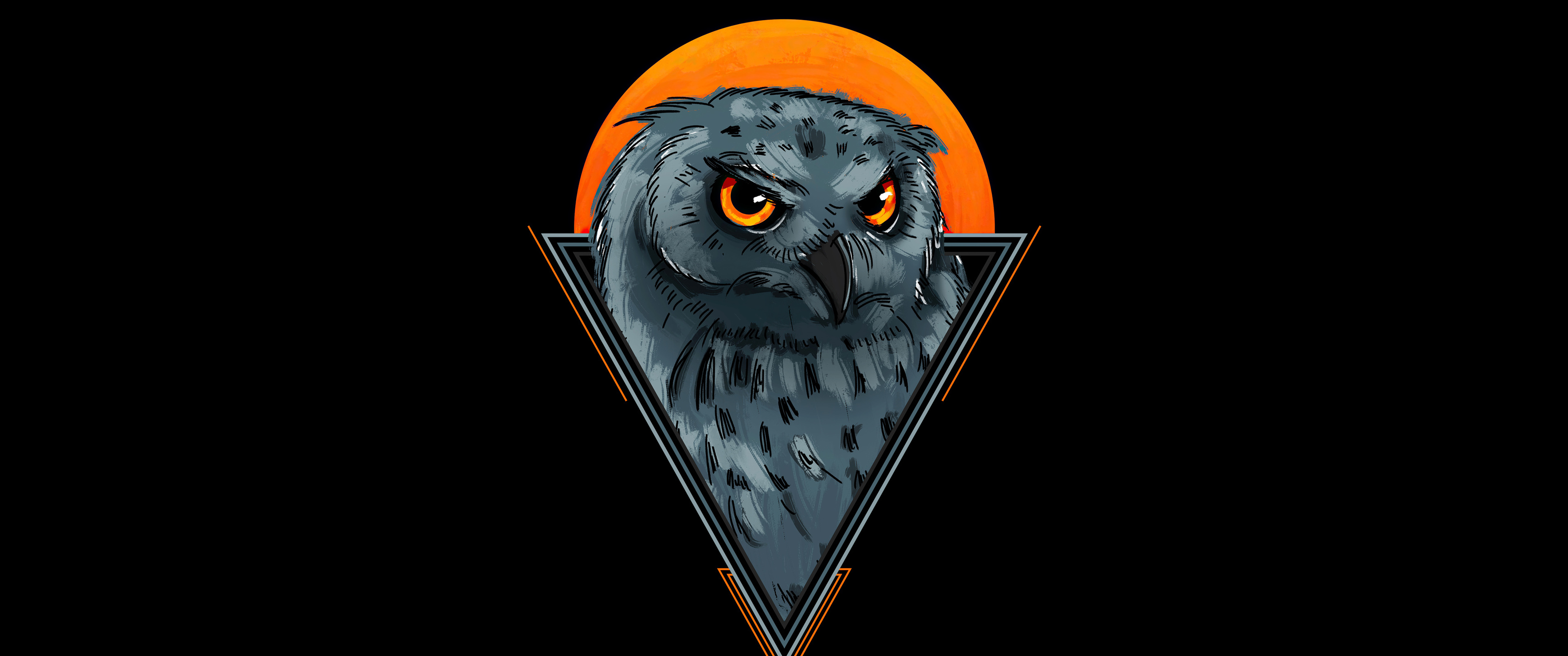 3440x1440 Owl Minimal 4k UltraWide Quad HD 1440P ,HD 4k Wallpapers ...